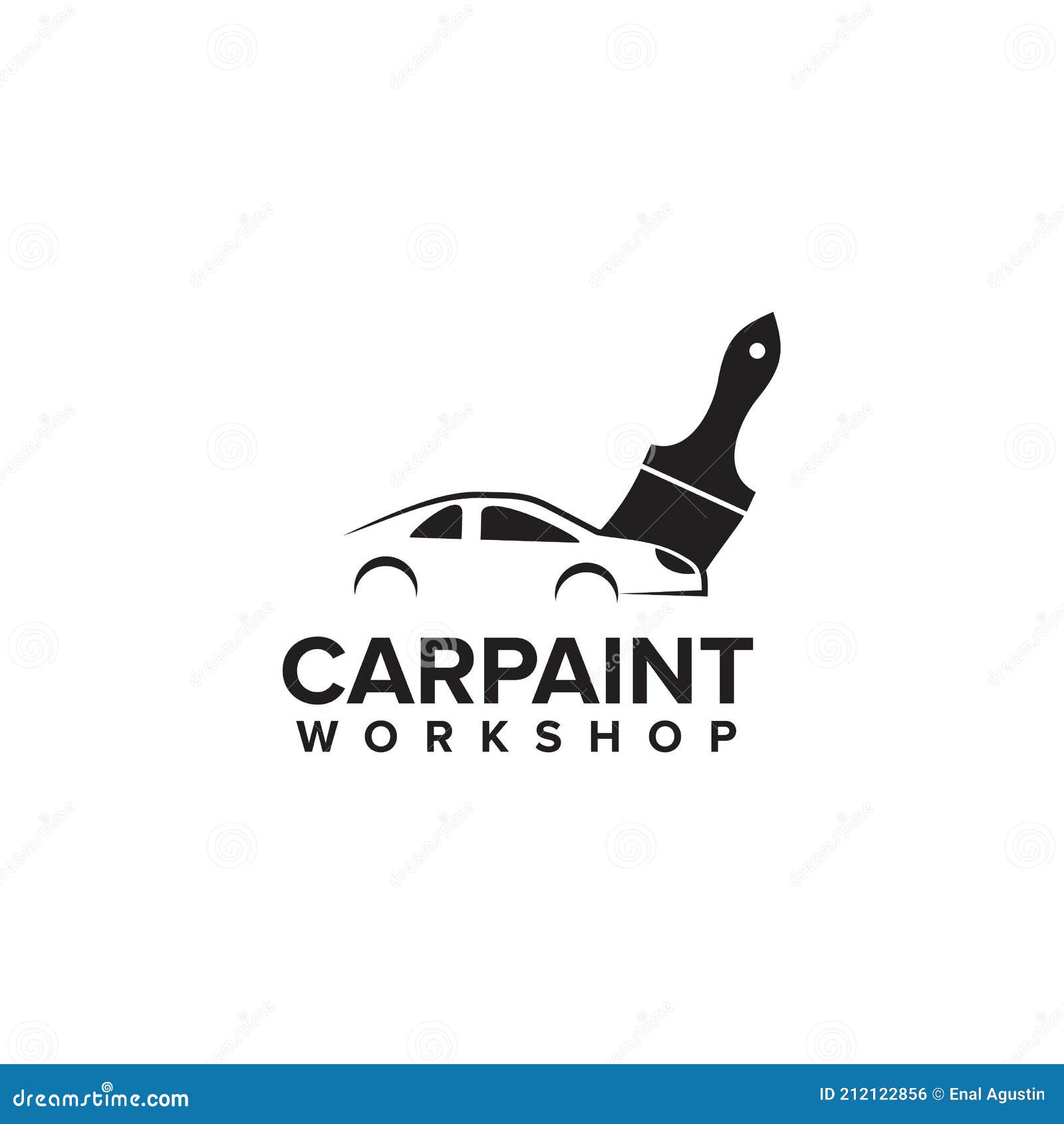 Car Paint Logo Design Template Stock Vector - Illustration of painter ...