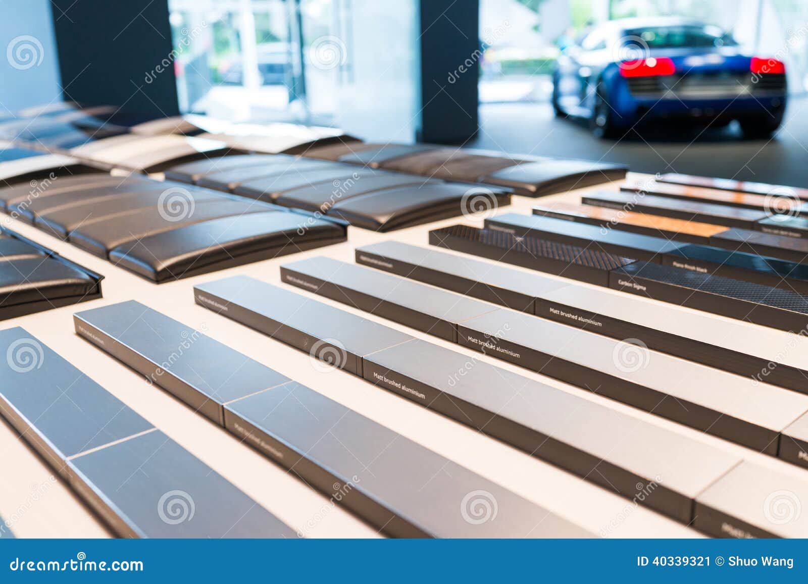 Car paint samples stock image. Image of choice, customized - 40339321