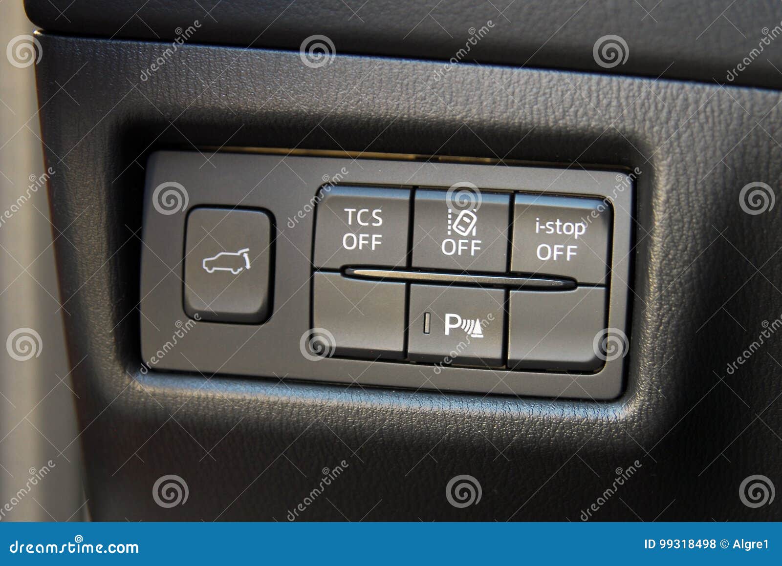 Car panel buttons stock photo. Image of auto, dashboard - 99318498