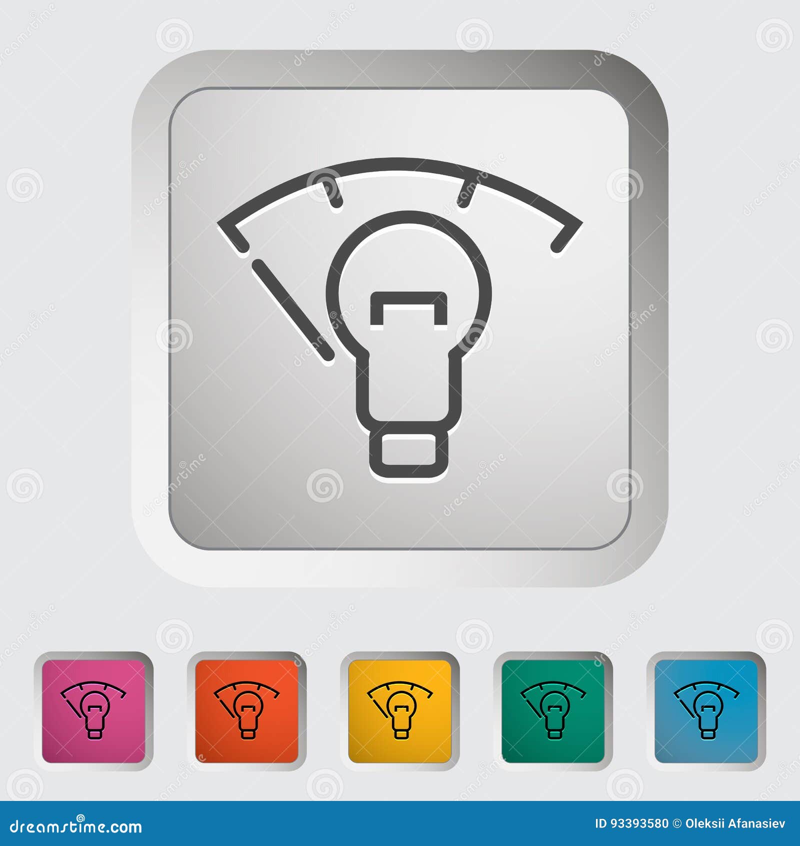 Car panel illumination stock vector. Illustration of vector - 93393580