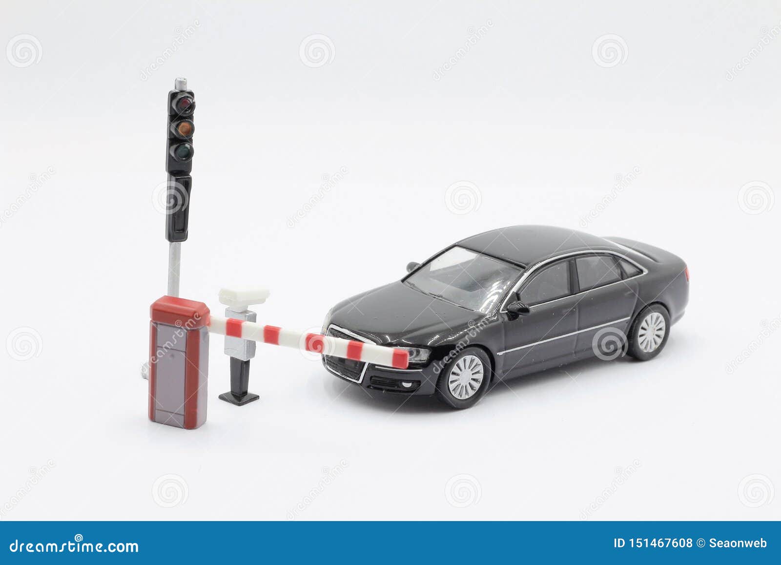 A Car Park Barrier Automatic Entry System Editorial Stock Photo - Image ...