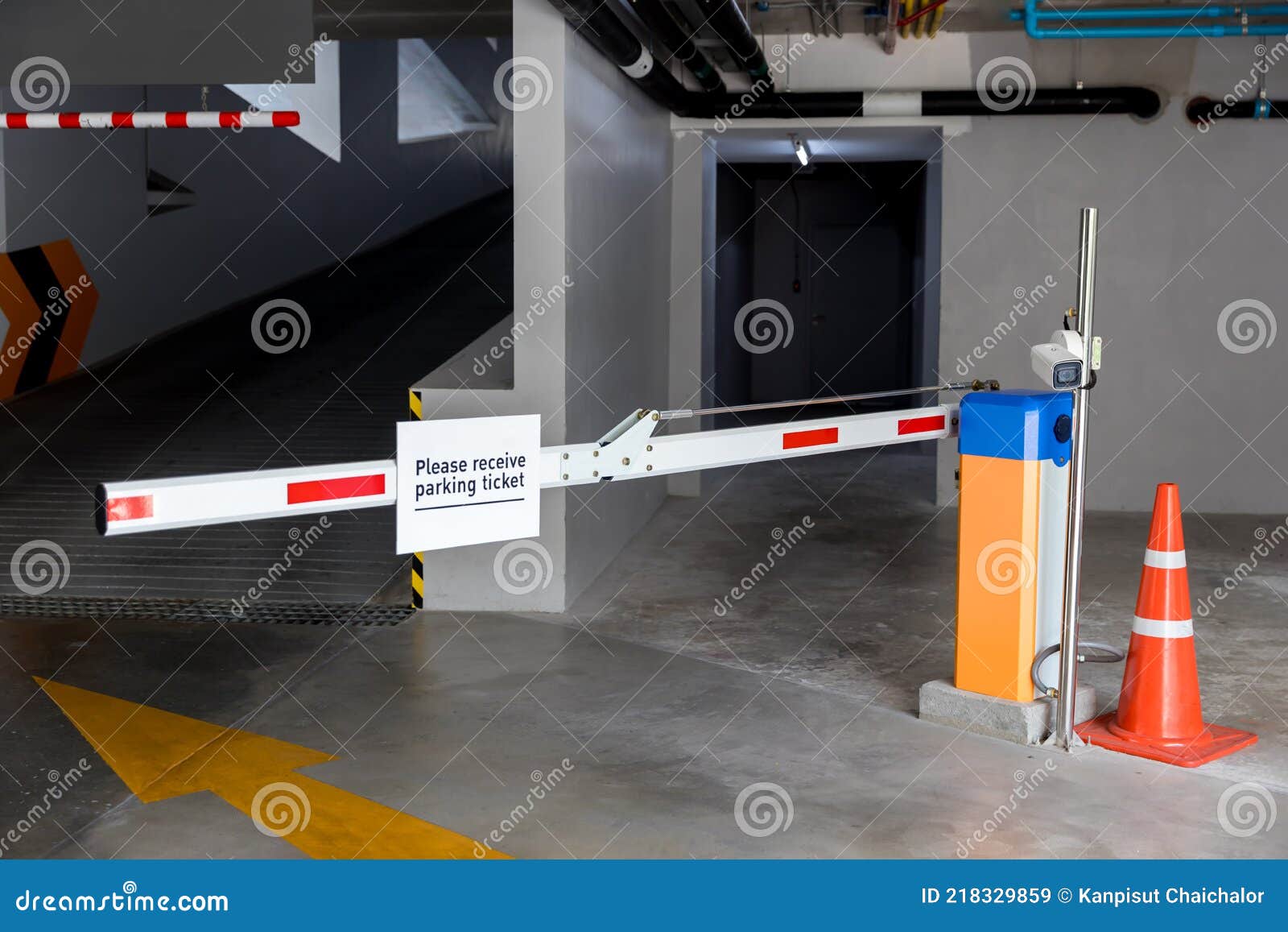 Car Park Barrier, Automatic Entry System. Security System for Building ...