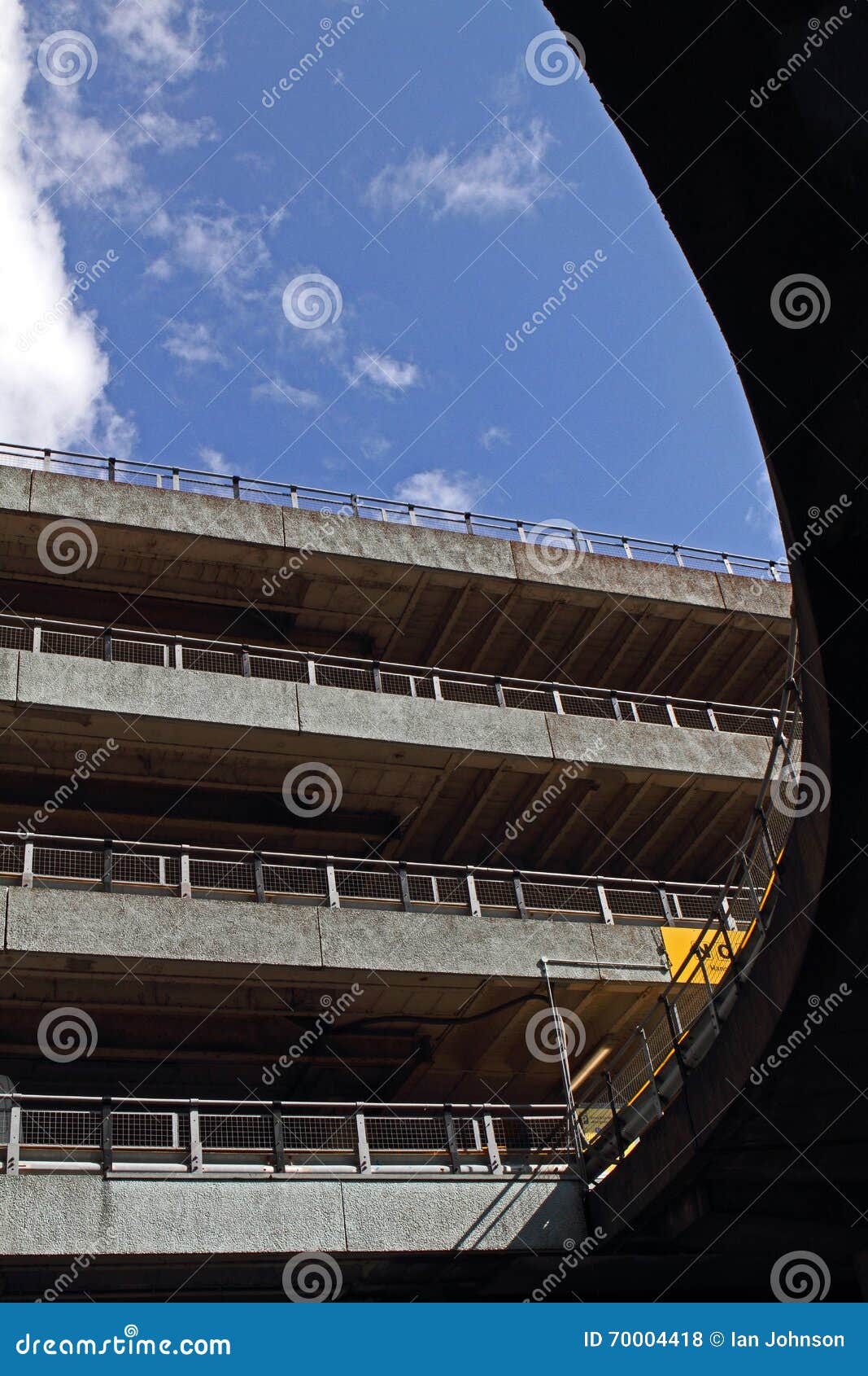 Car park in Mancester editorial stock photo. Image of blue - 70004418