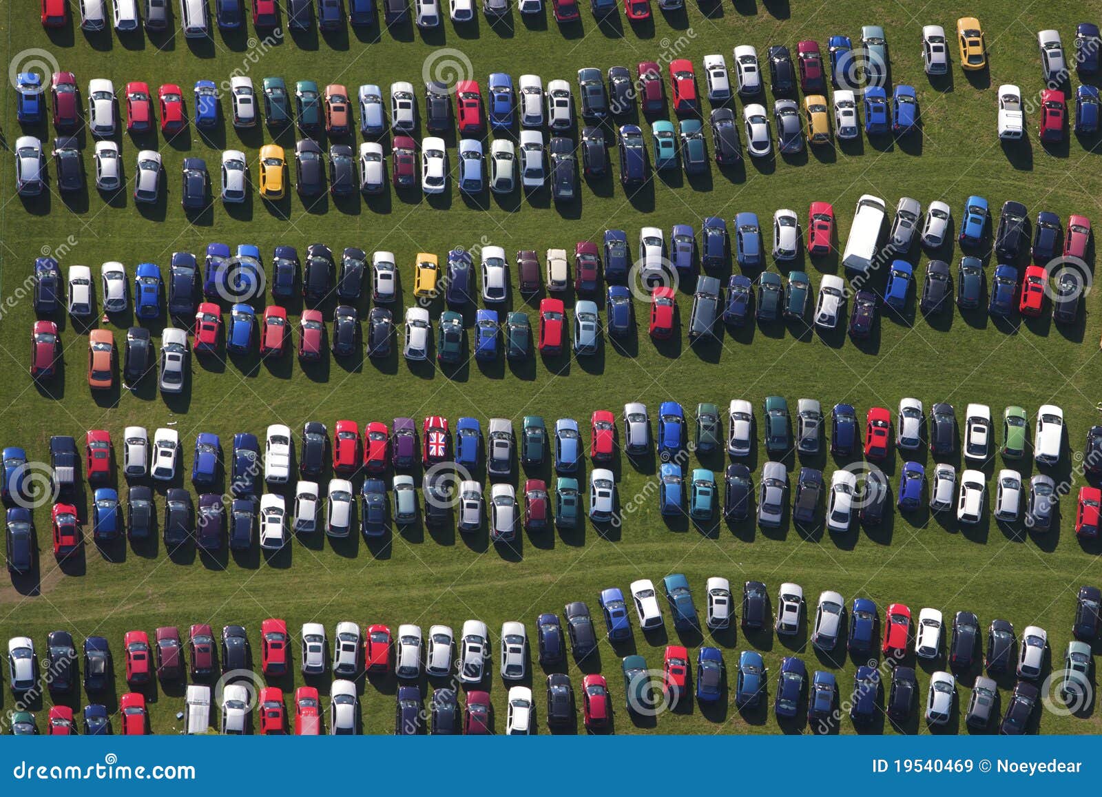 Car park rows stock image. Image of transport, aerial - 19540469