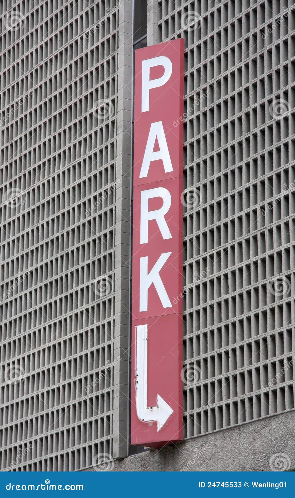 Car PARK sign stock image. Image of wall, symbel, brown - 24745533