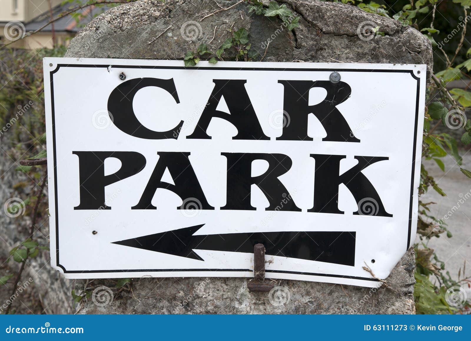 Car Park Sign stock image. Image of text, park, direction - 63111273