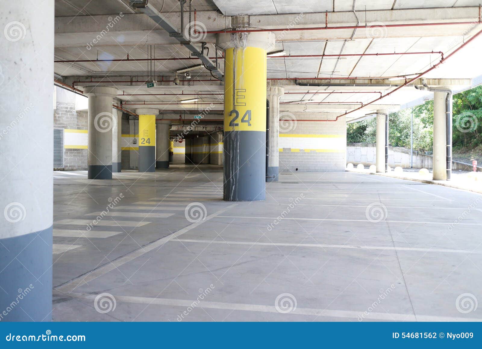 Car park stock photo. Image of cold, park, building, engineering - 54681562