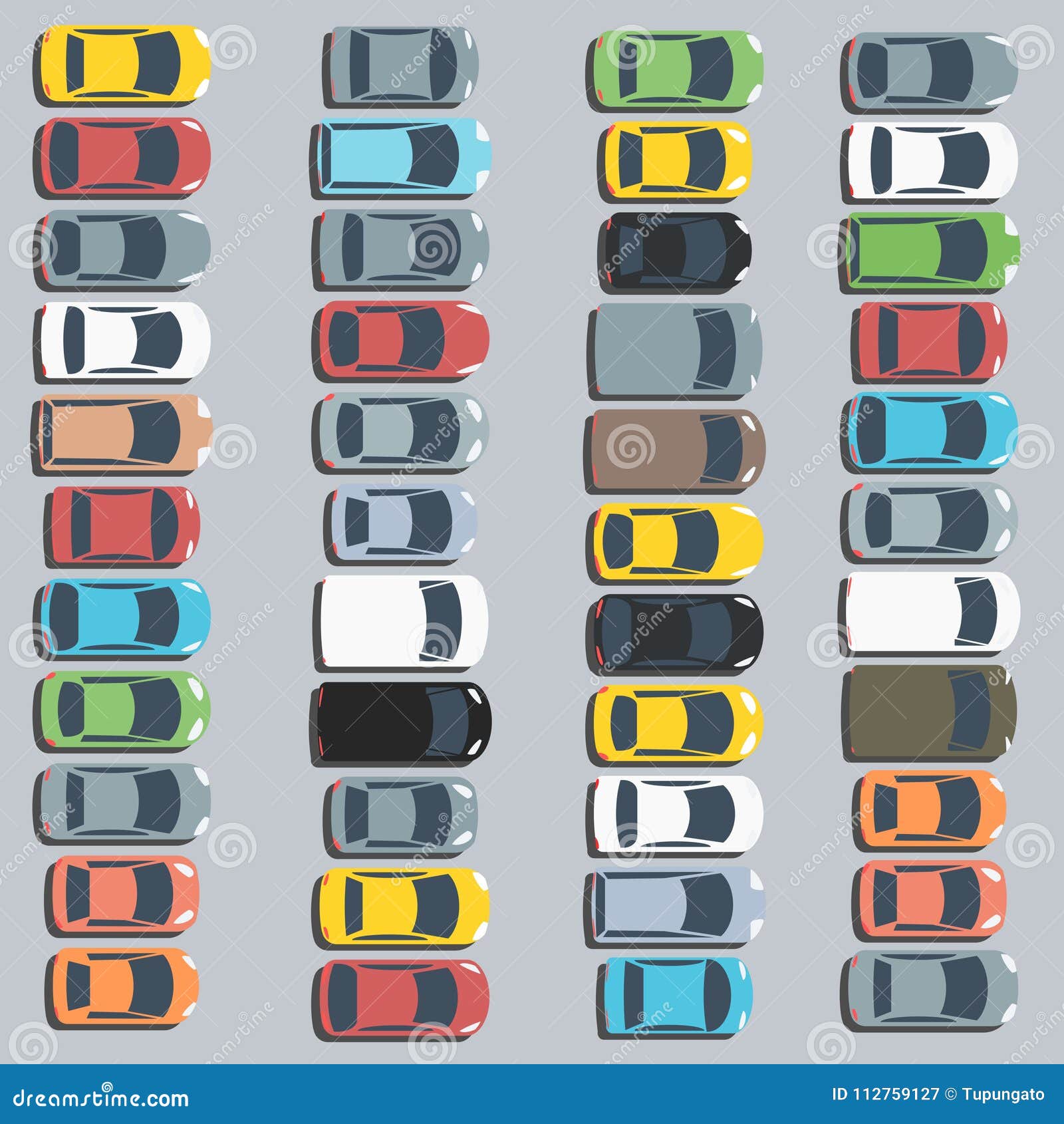 Car park vector stock vector. Illustration of transport - 112759127