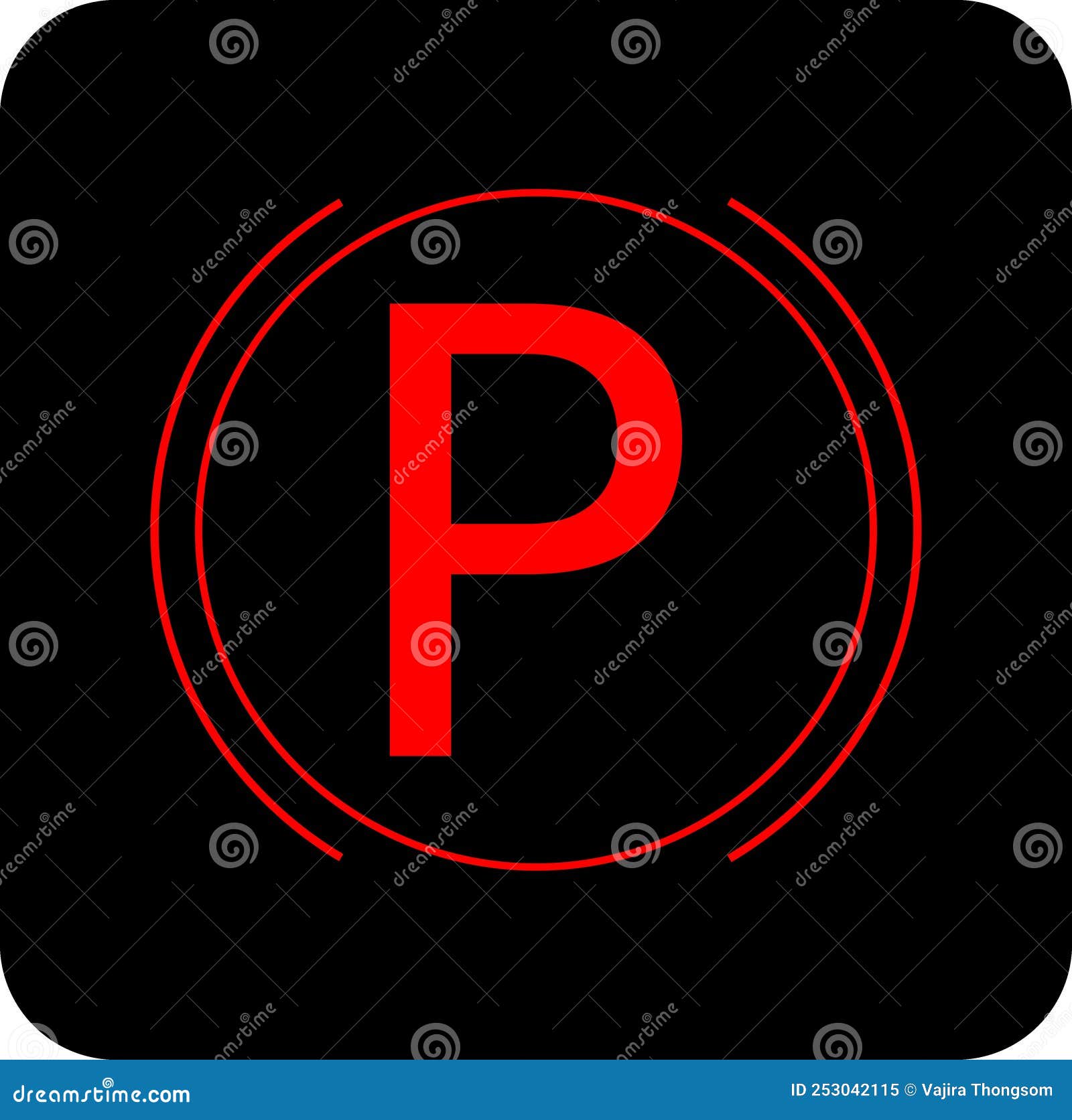 Car Parking Brake Warning Sign Vector Stock Vector - Illustration of ...