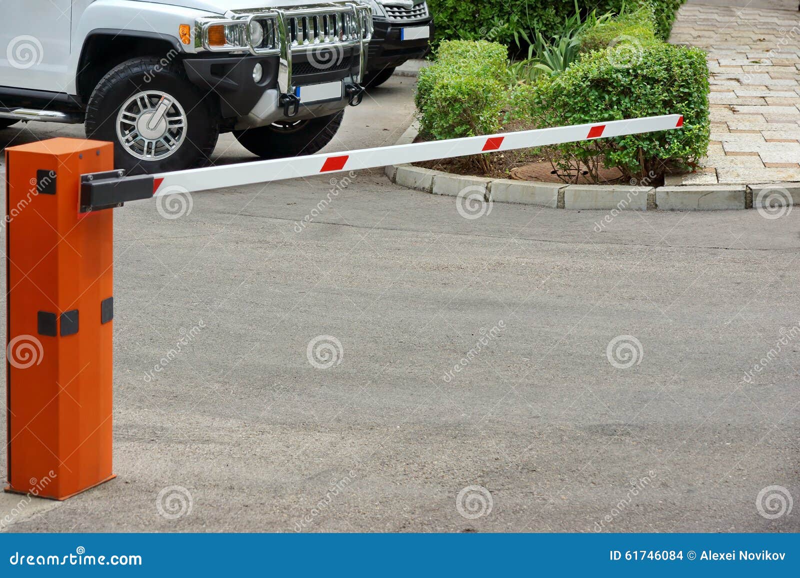 Car Parking Control System, Automatic Rising Arm Barrier Stock Photo ...