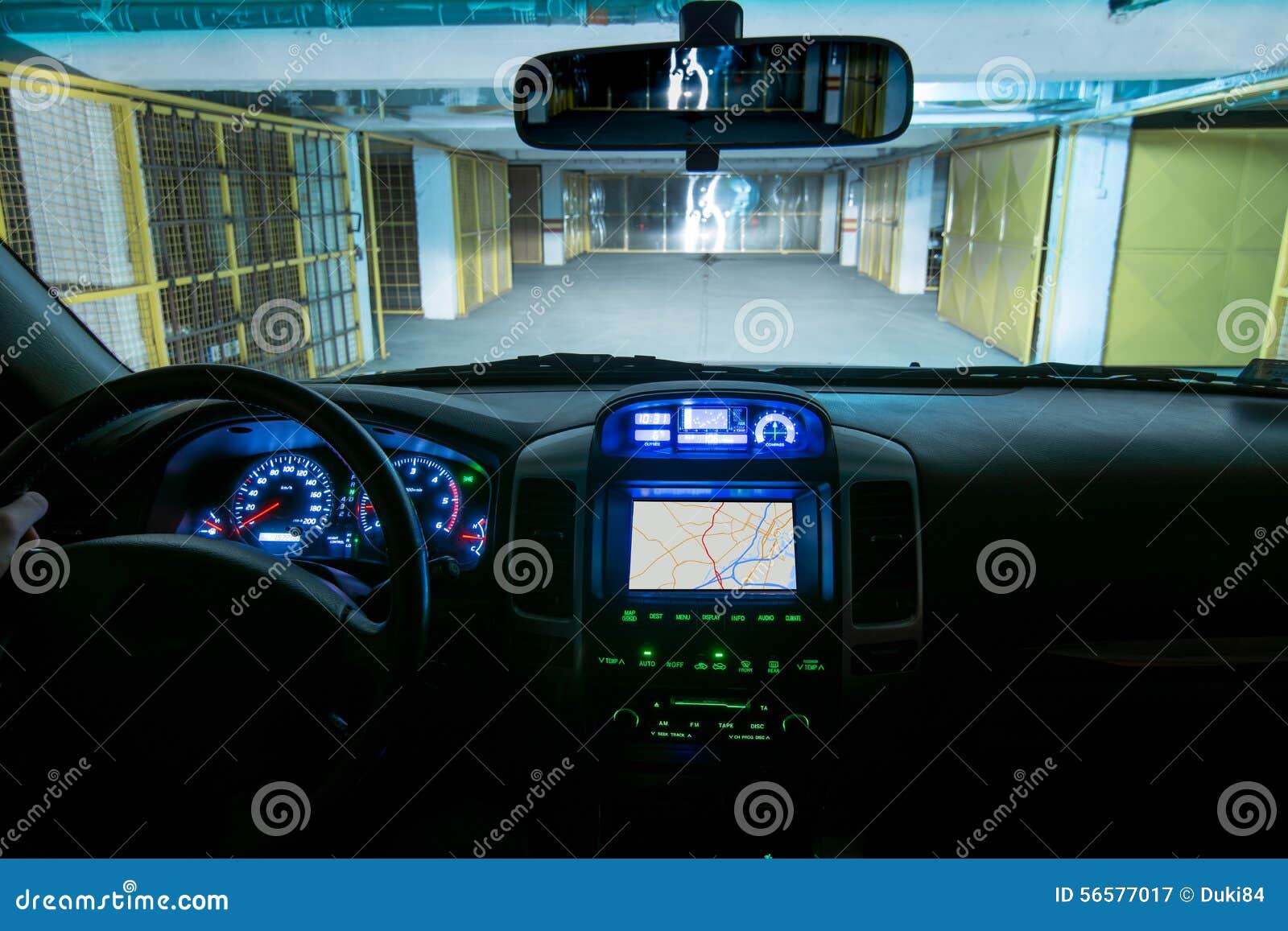 Car parking in garrage stock image. Image of road, hand - 56577017