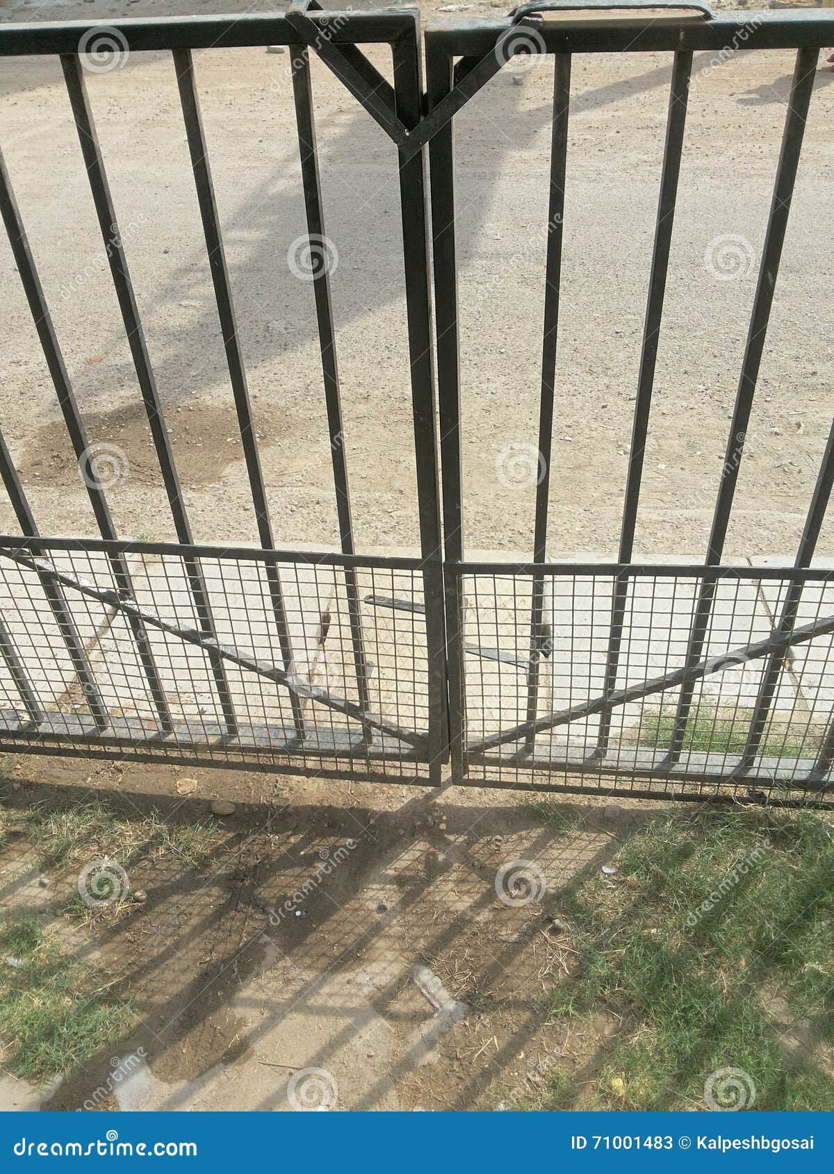 Car parking gate stock image. Image of metal, hard, path - 71001483