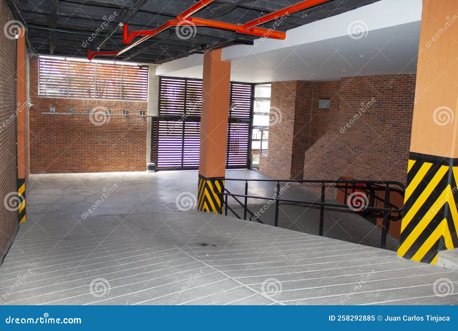 Car Parking Lot and Ramp Building Stock Image - Image of flat, office ...
