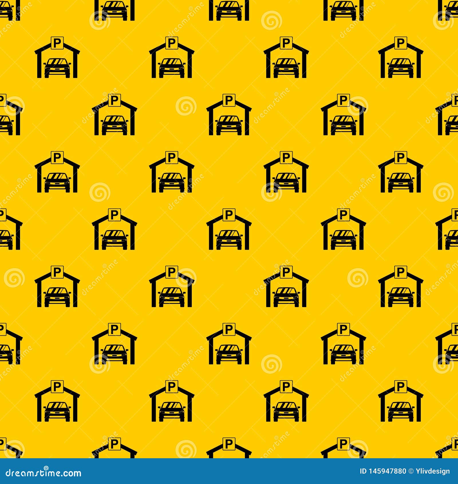 Car parking pattern vector stock vector. Illustration of area - 145947880