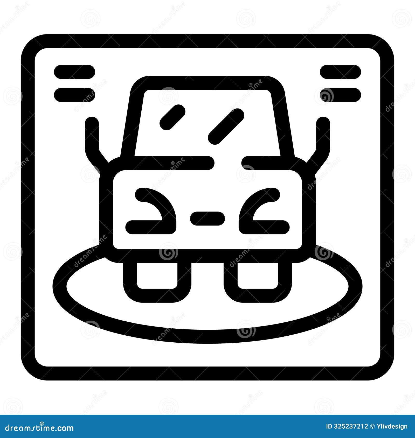 Car Parking Sensor Detecting Vehicle in Spot Icon Stock Vector ... Car Parking Sensor Detecting Vehicle in Spot Icon Stock Vector ...