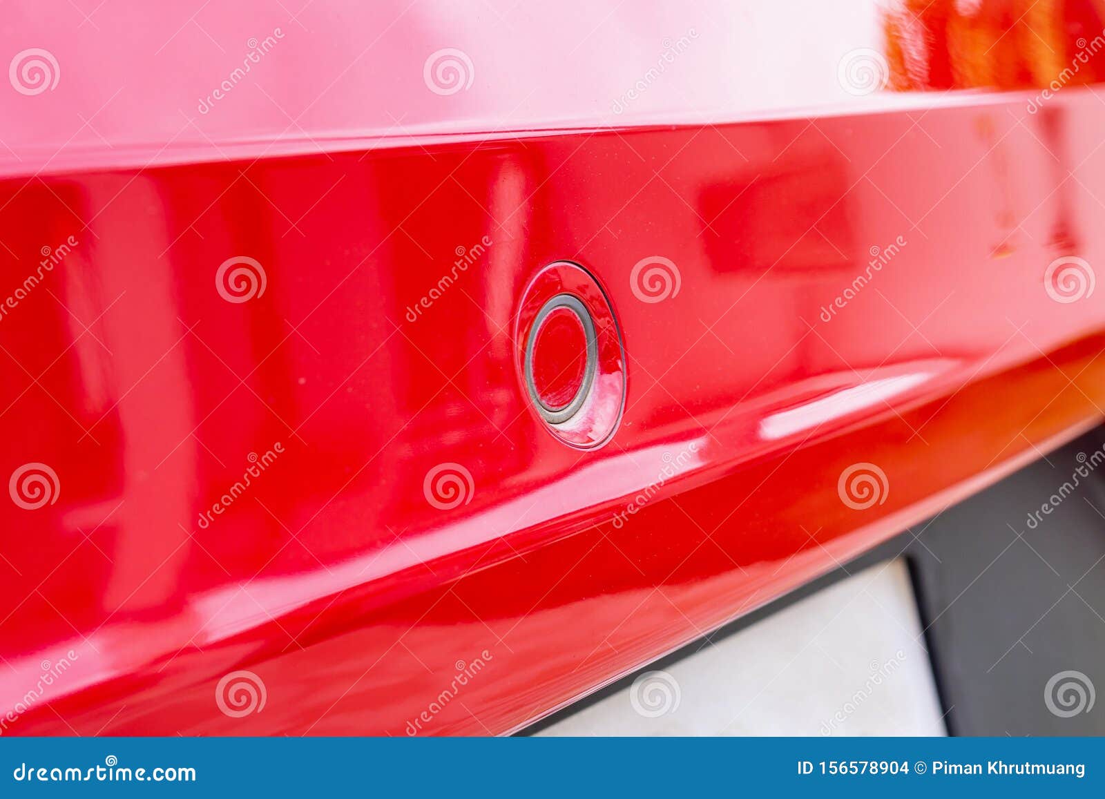 Car Parking Sensor on Rear Bumper Stock Photo - Image of equipment ...