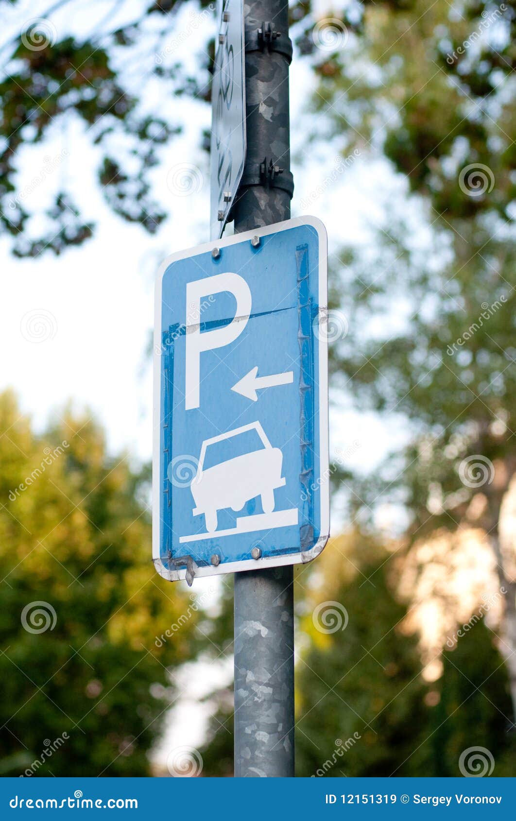 Car parking sign stock image. Image of label, village - 12151319