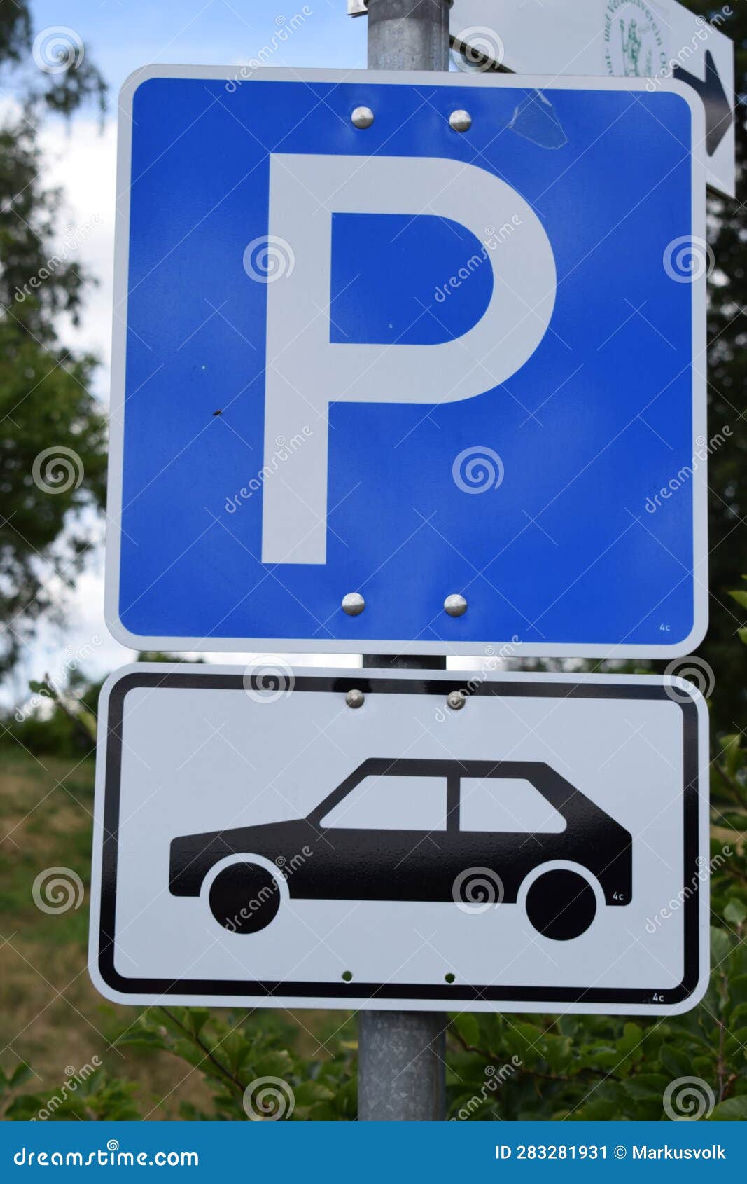 Car parking sign stock image. Image of font, brand, advertising - 283281931