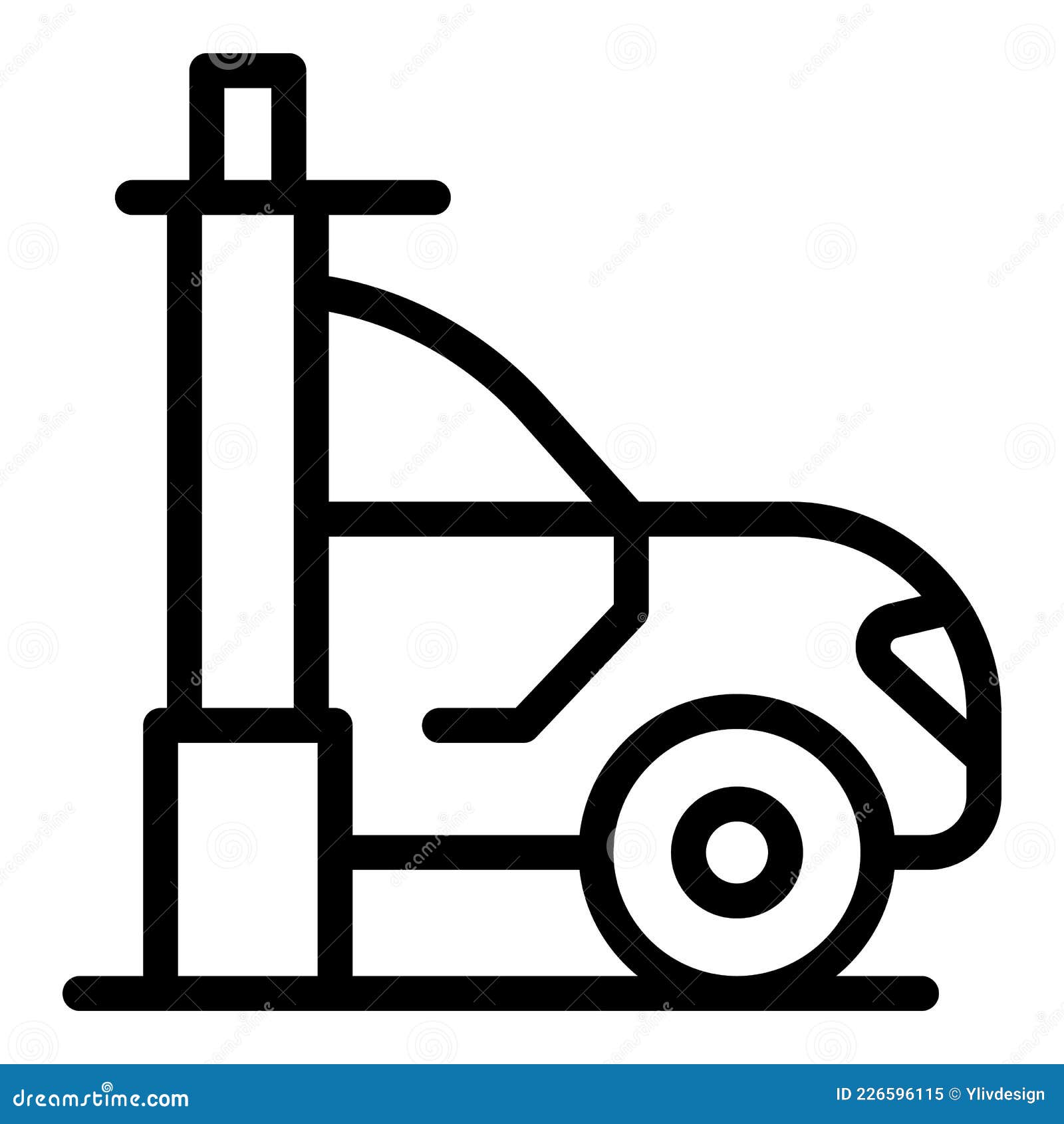 Car Parking Stop Icon Outline Vector. Access Barrier Stock Vector ...