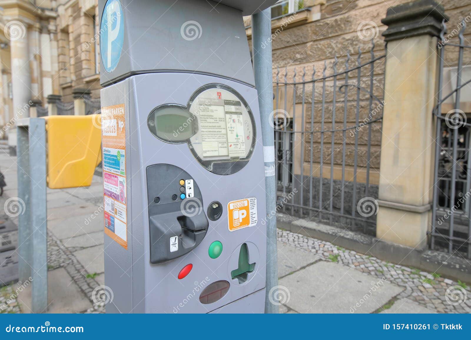 Car Parking Ticket Machine Berlin Germany Editorial Photo - Image of ...