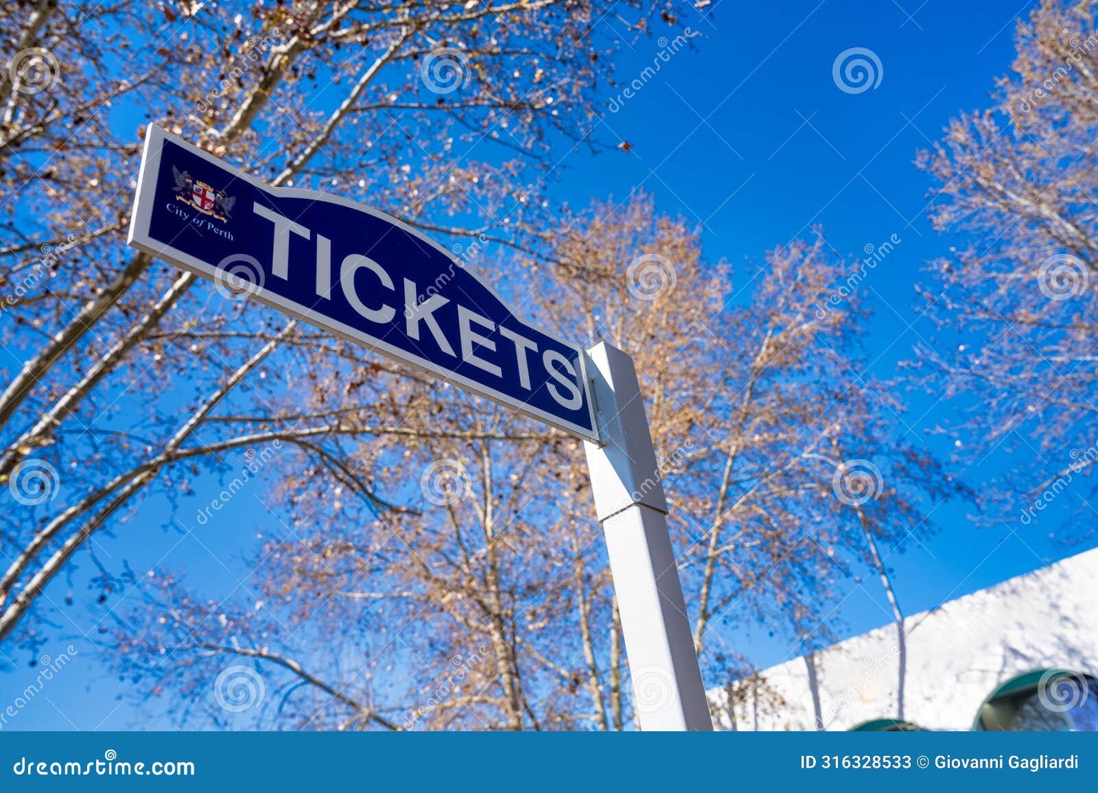 Car Parking Ticket Sign in Perth Stock Image - Image of famous, symbol ...