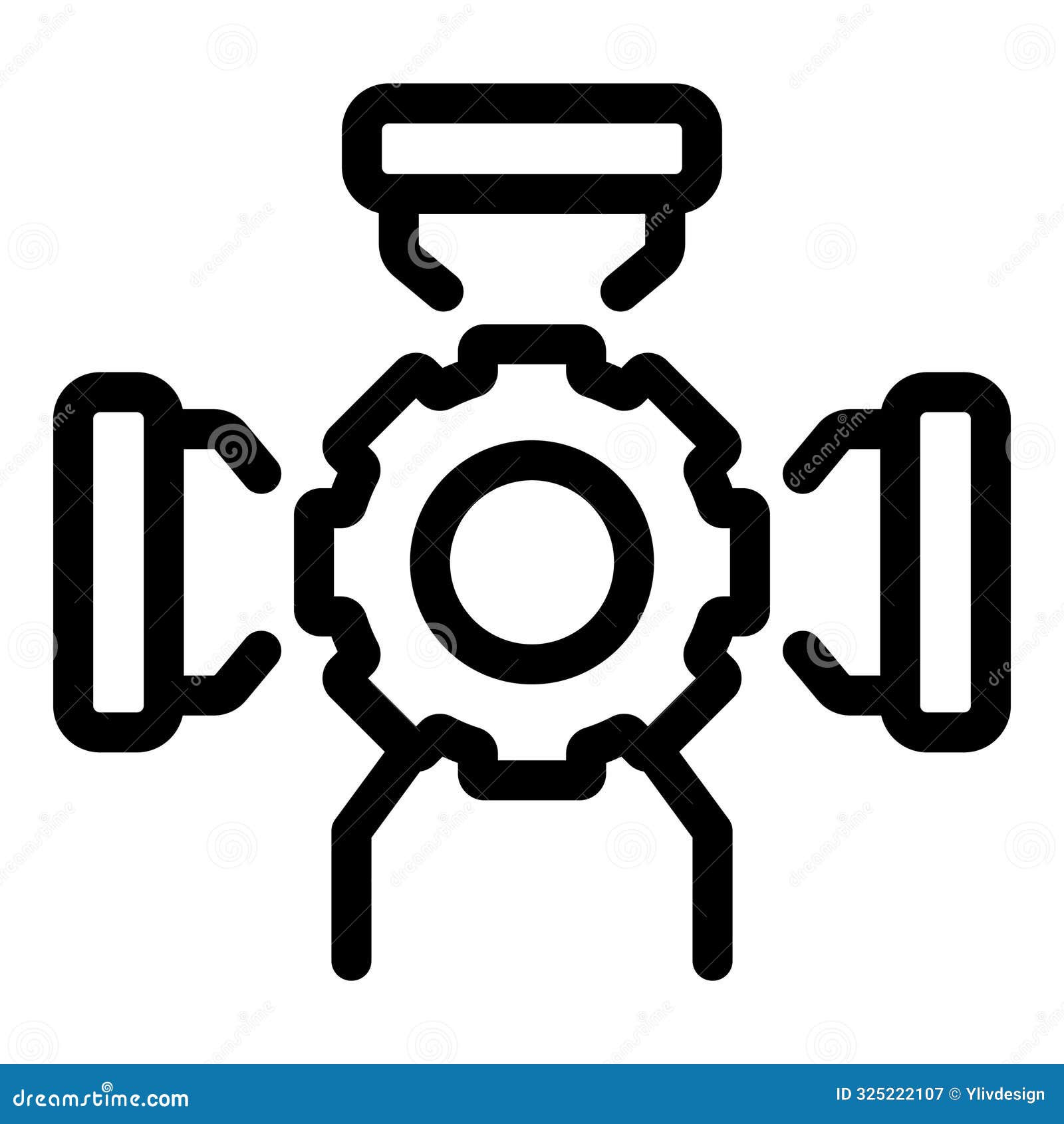 Car Part Engine Piston Connecting Rod Icon Stock Vector - Illustration ...