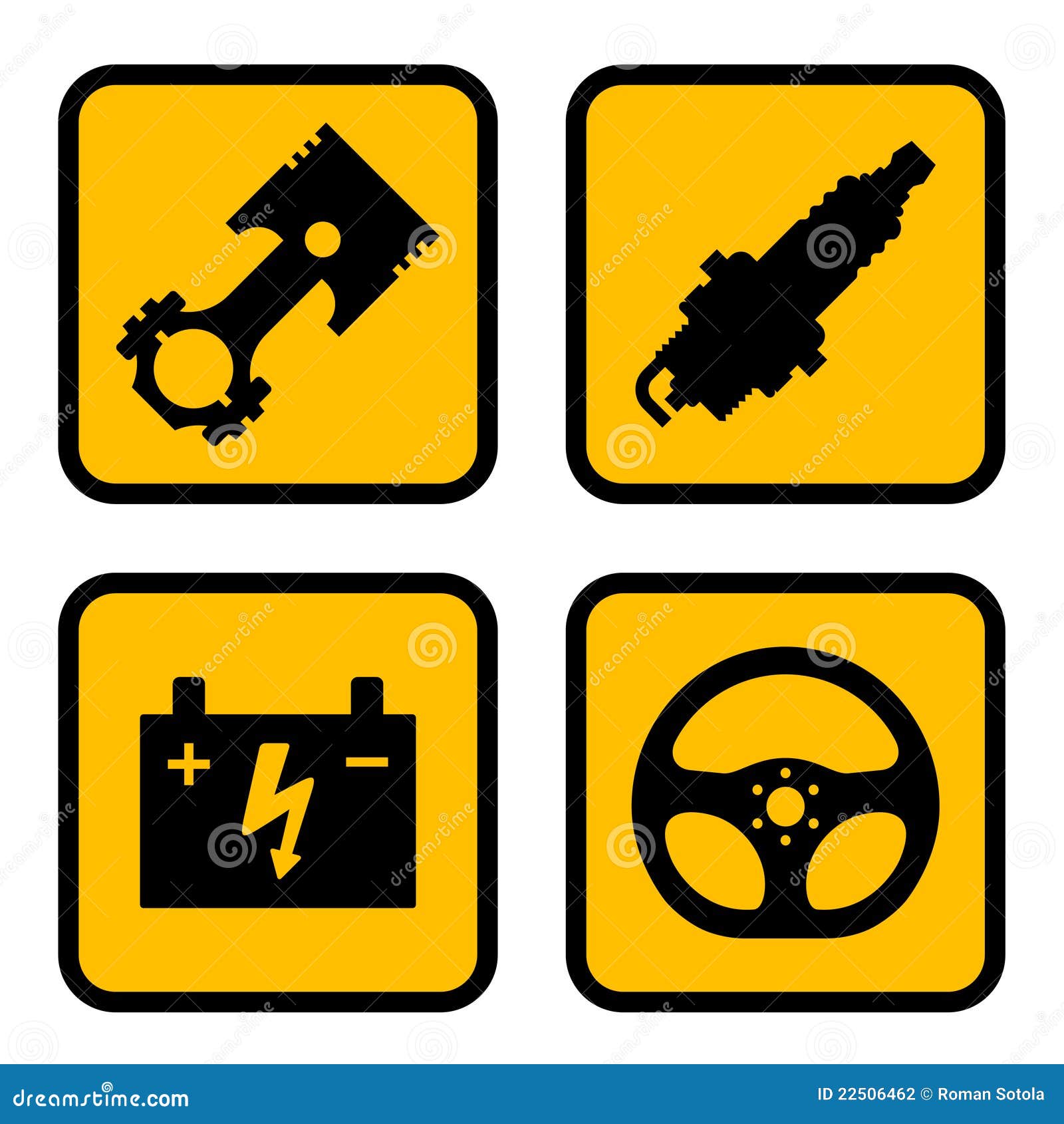Car Part Symbols Vector Illustration | CartoonDealer.com #22506462