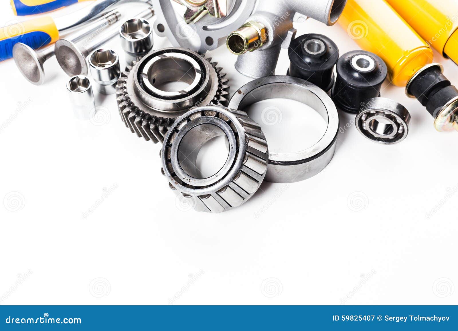 Car parts isolated stock image. Image of shiny, gear - 59825407