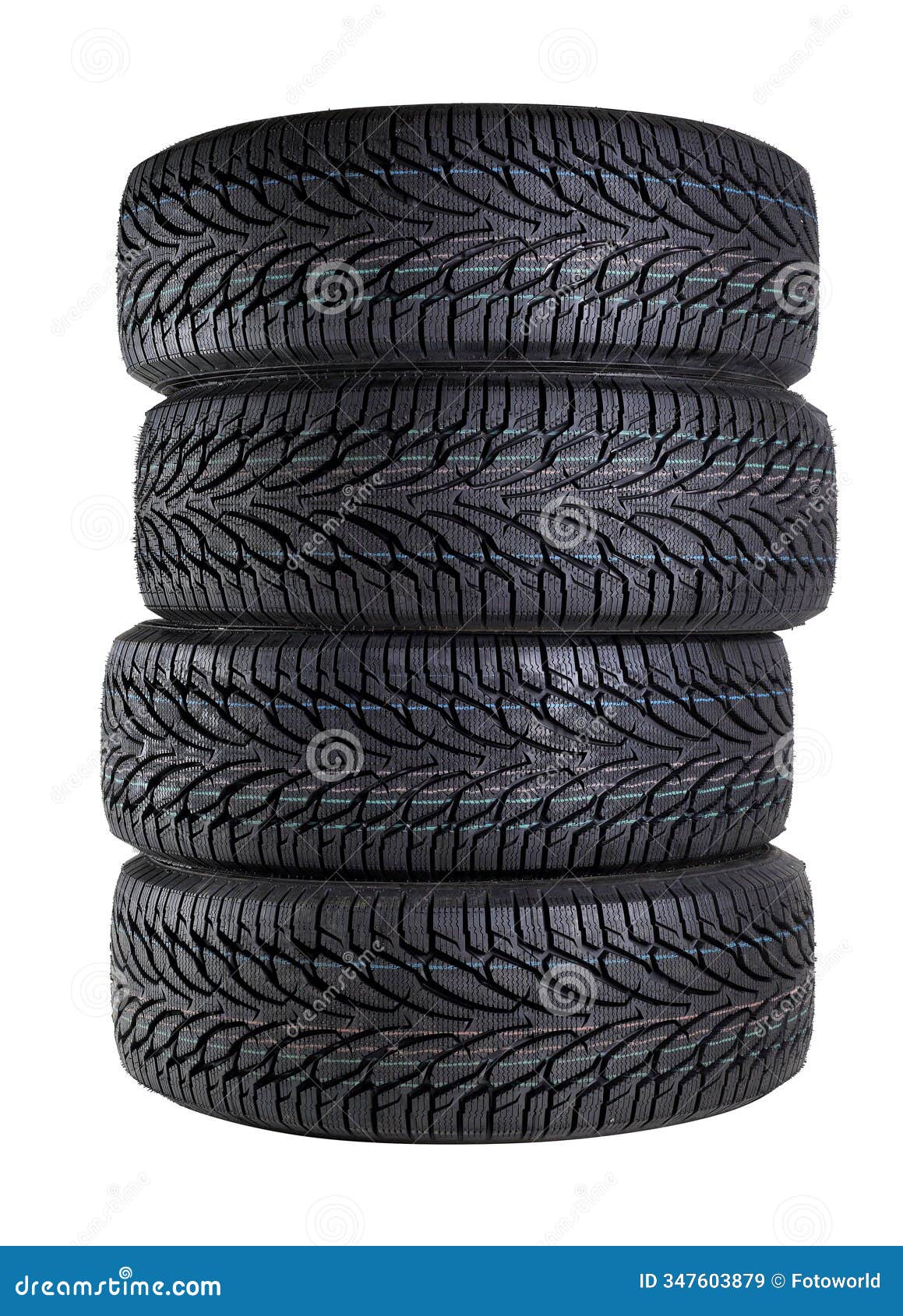 Car Parts - Stack of Winter Tires Car White Background.. Isolated Stock ...