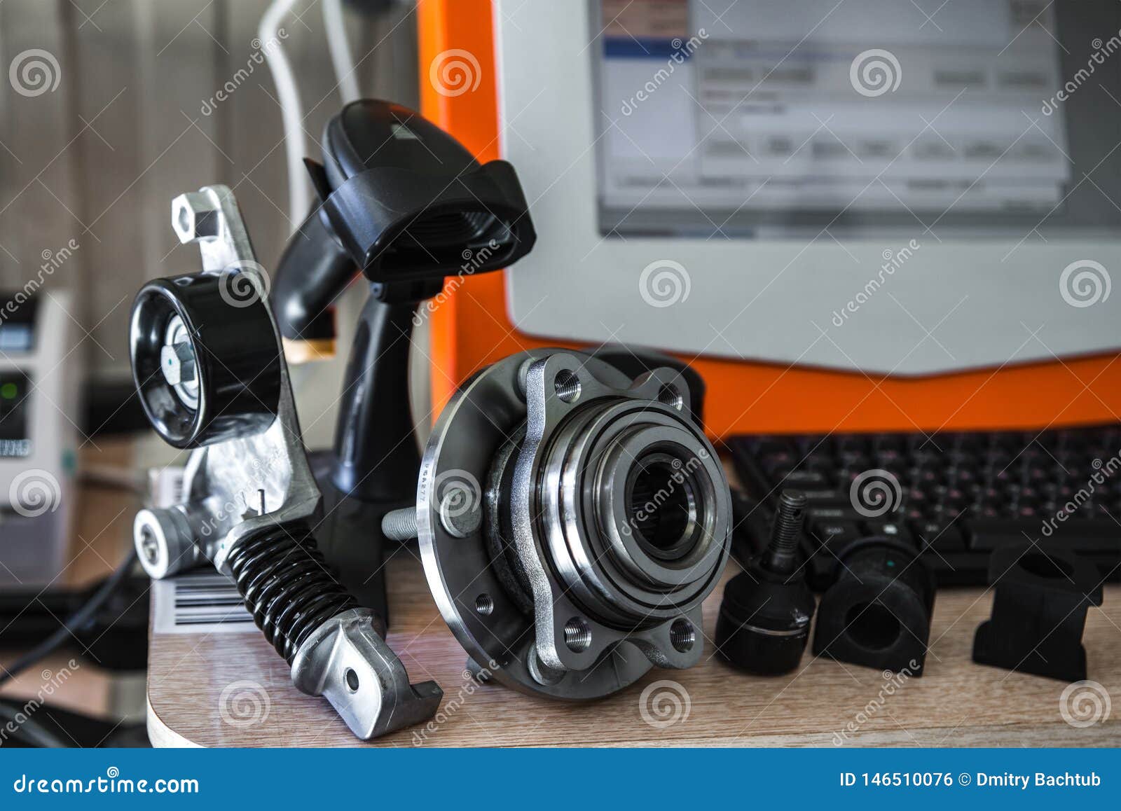 Car parts on the table stock photo. Image of industry - 146510076