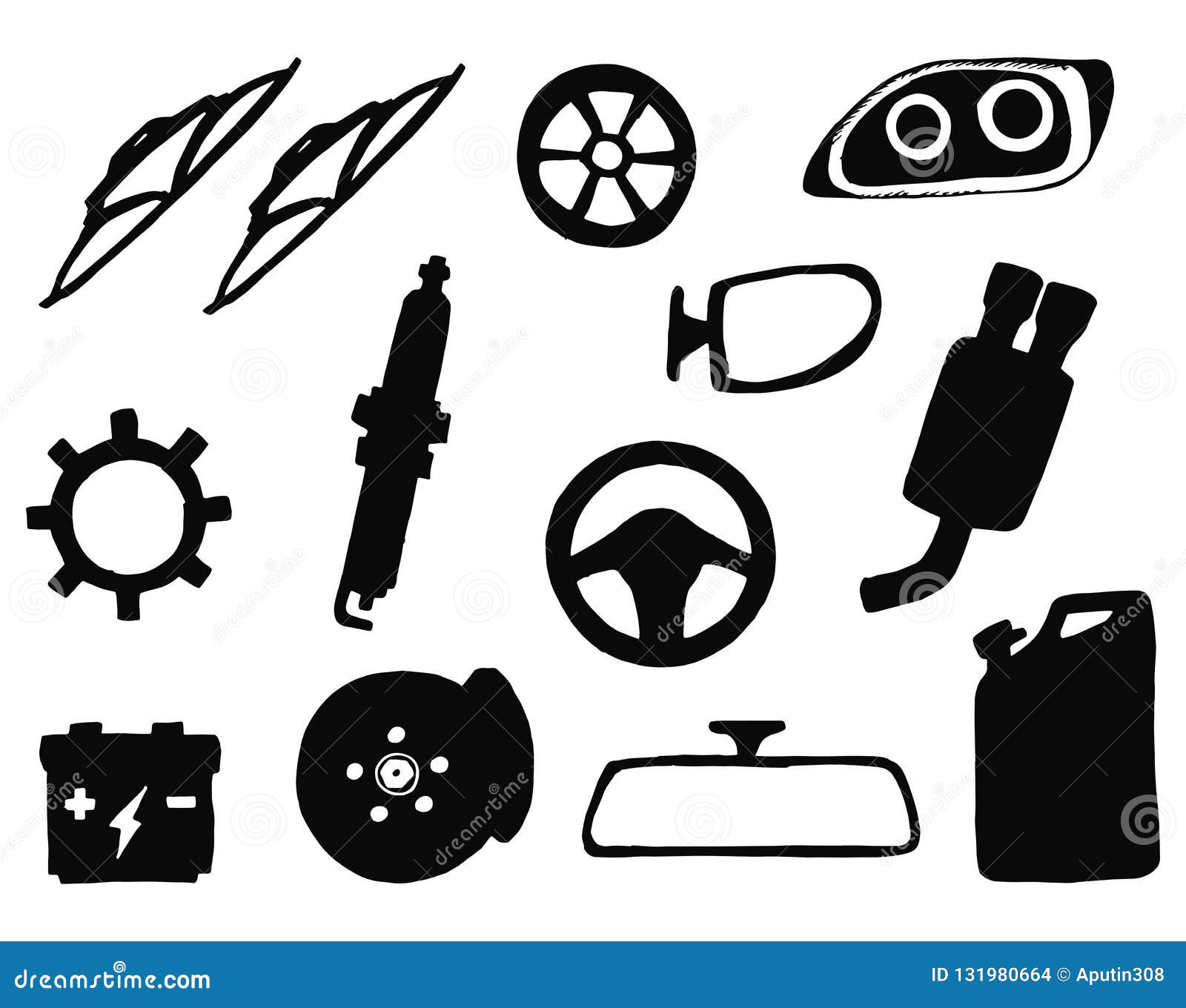 Car Tools Silhouette