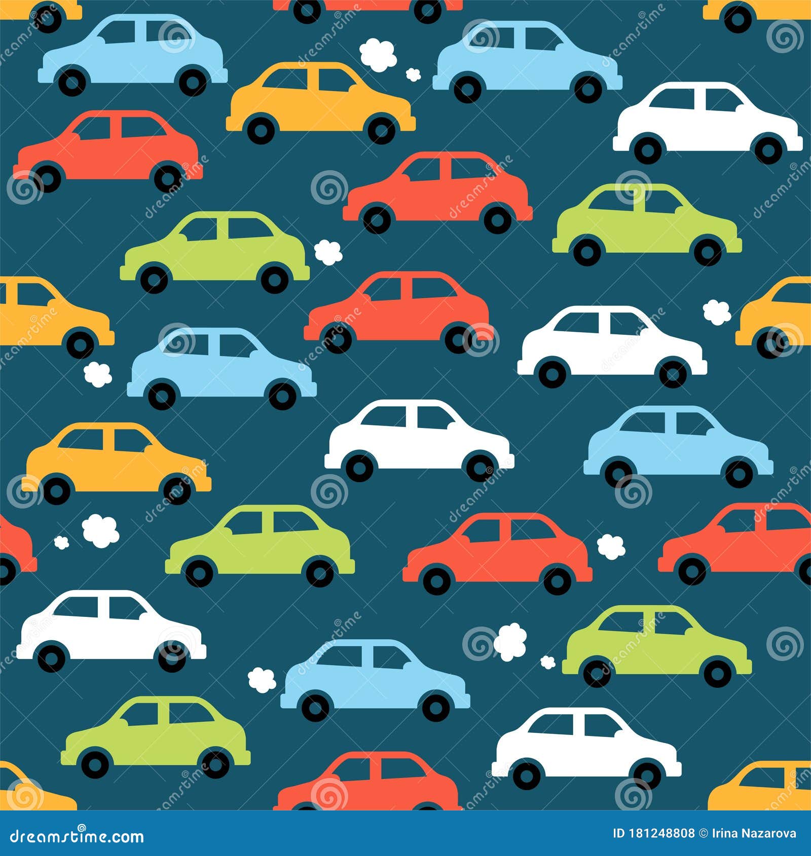 Cartoon Transportation Background. Stock Vector - Illustration of ...