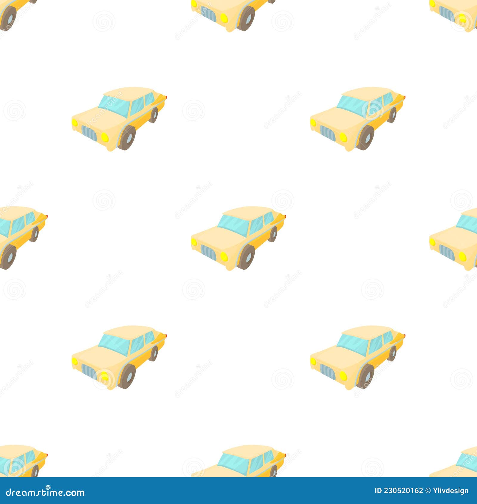 Car Pattern Seamless Vector Stock Vector - Illustration of mile, drive ...