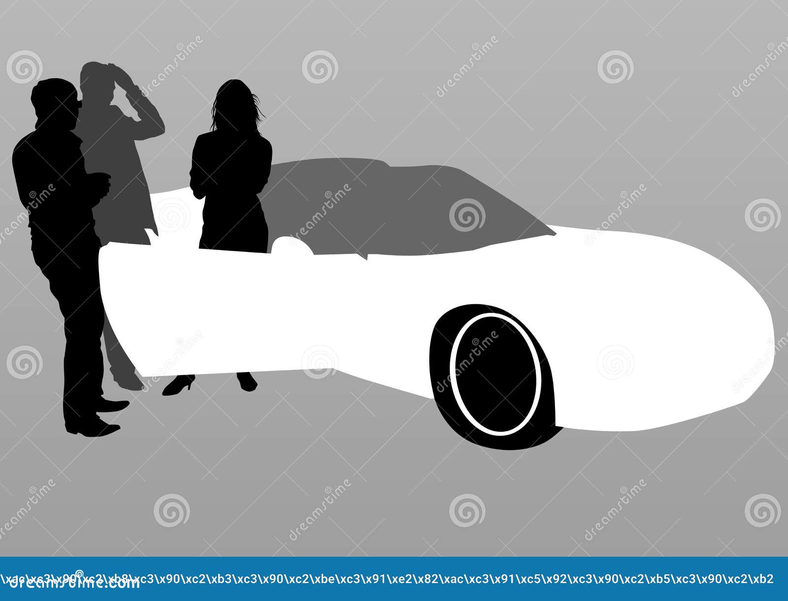 Car and people stock vector. Illustration of american - 14525785