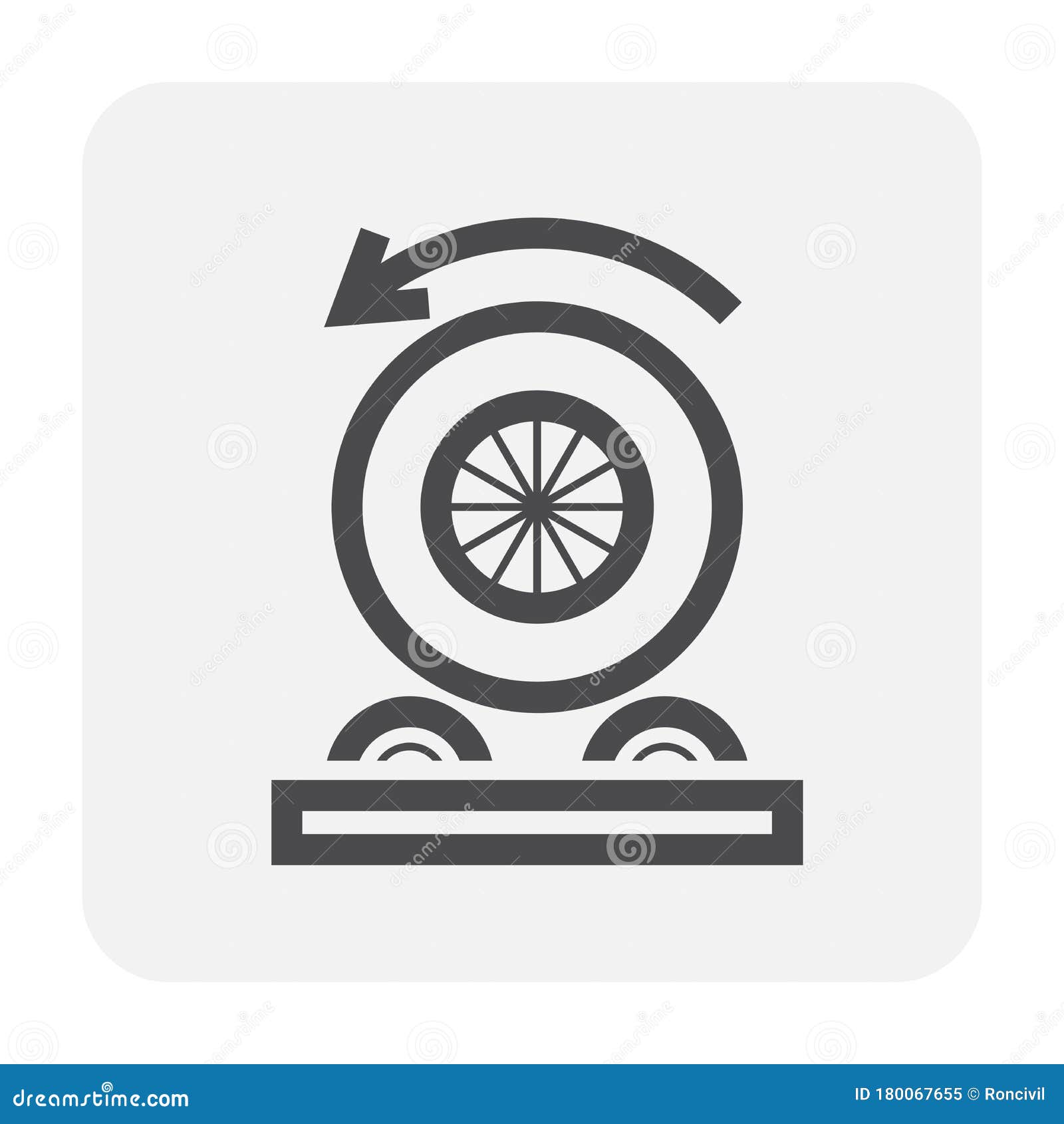 Car test icon stock vector. Illustration of danger, automotive - 180067655
