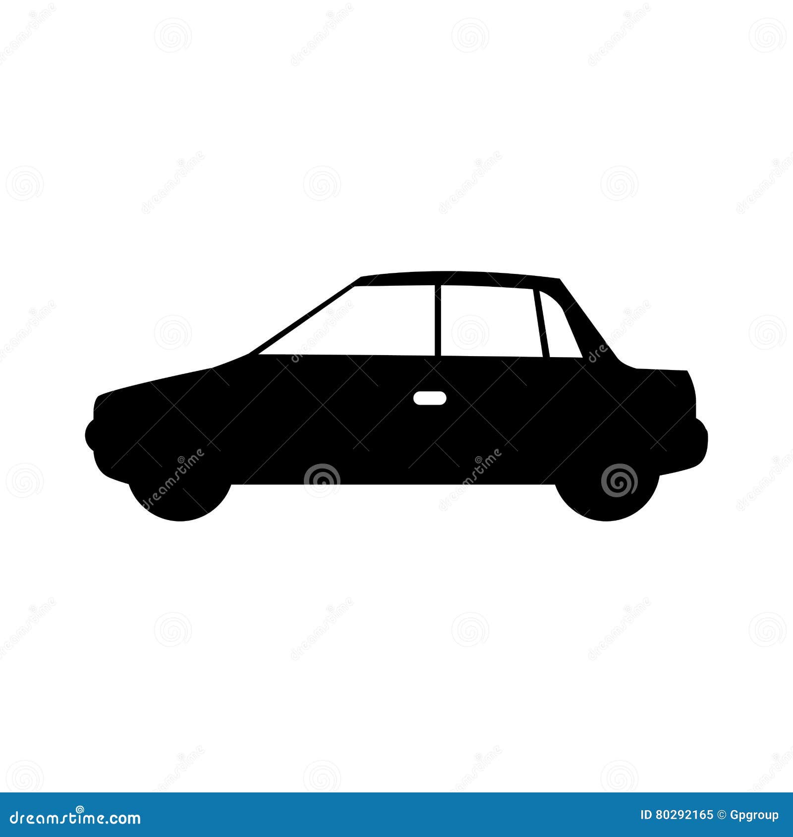 Car pictogram icon image stock vector. Illustration of trailer - 80292165