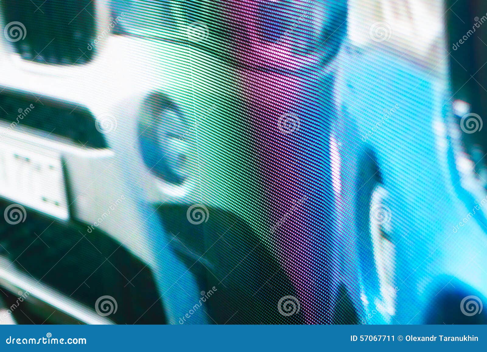 Car Picture Formed on LED Screen Stock Image - Image of green, light ...