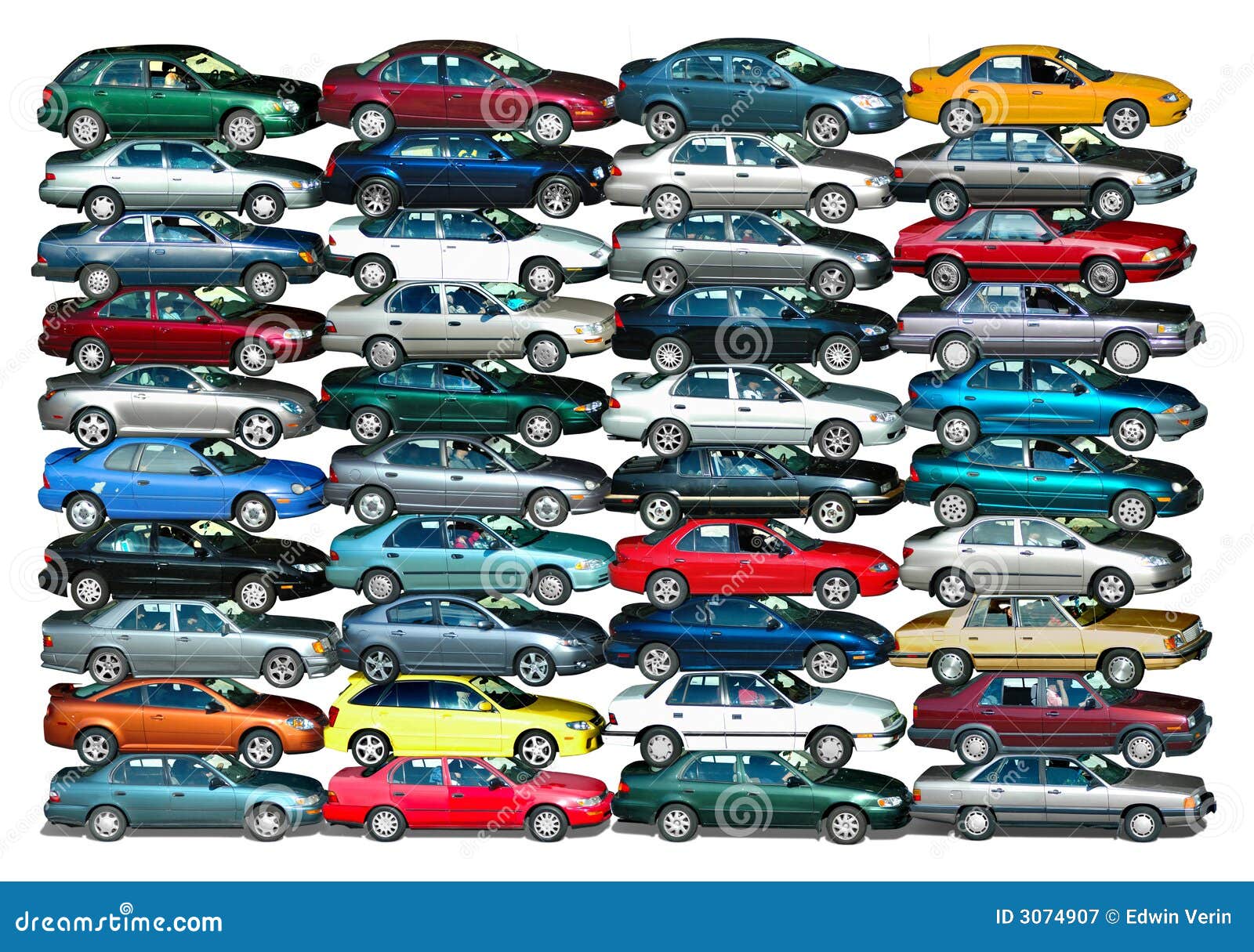 Car Pile stock image. Image of finance, frustration, headache - 3074907