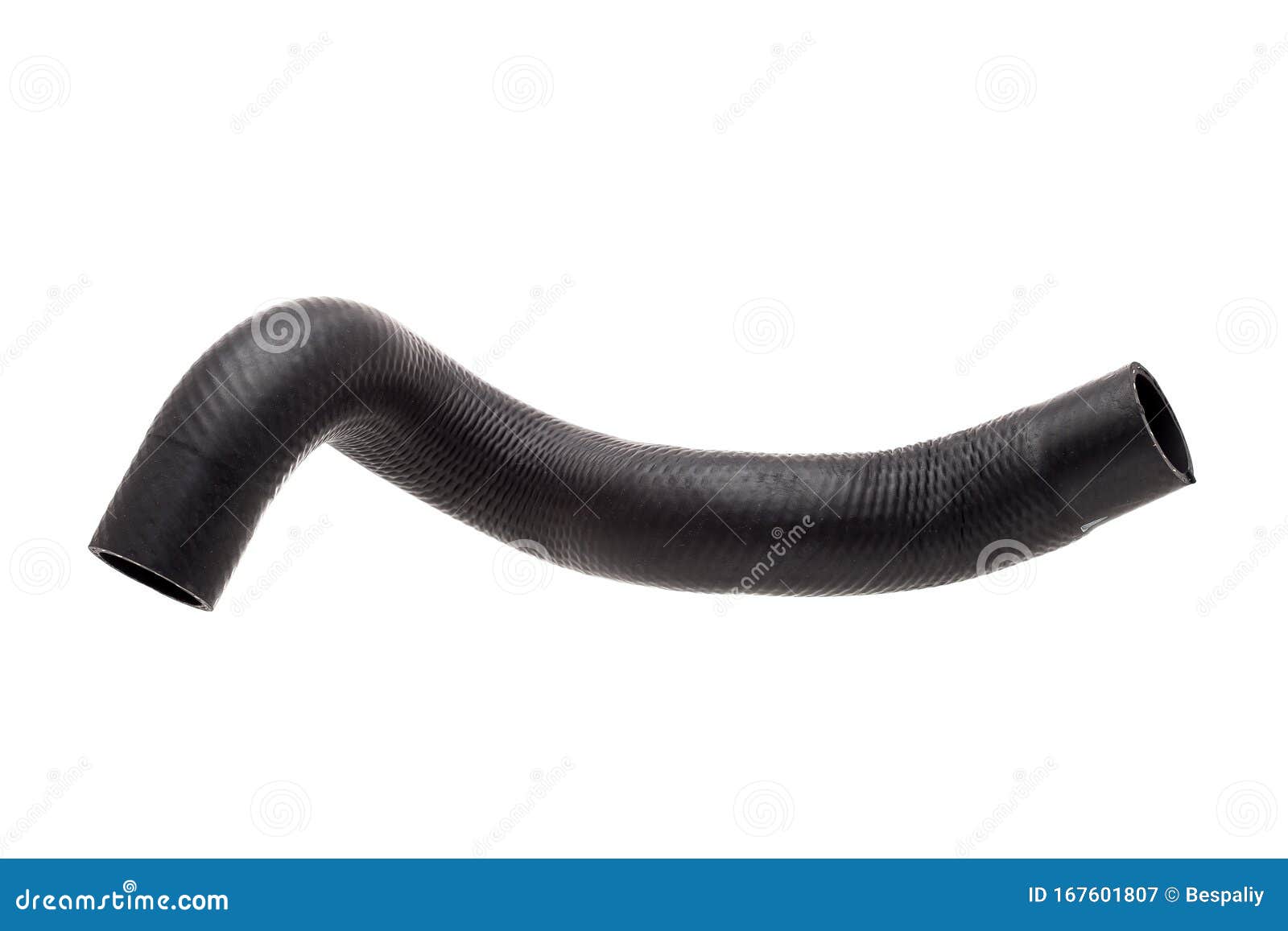 Car Pipe Cooling System Made of Black Rubber Curved Shape. Stock Image ...