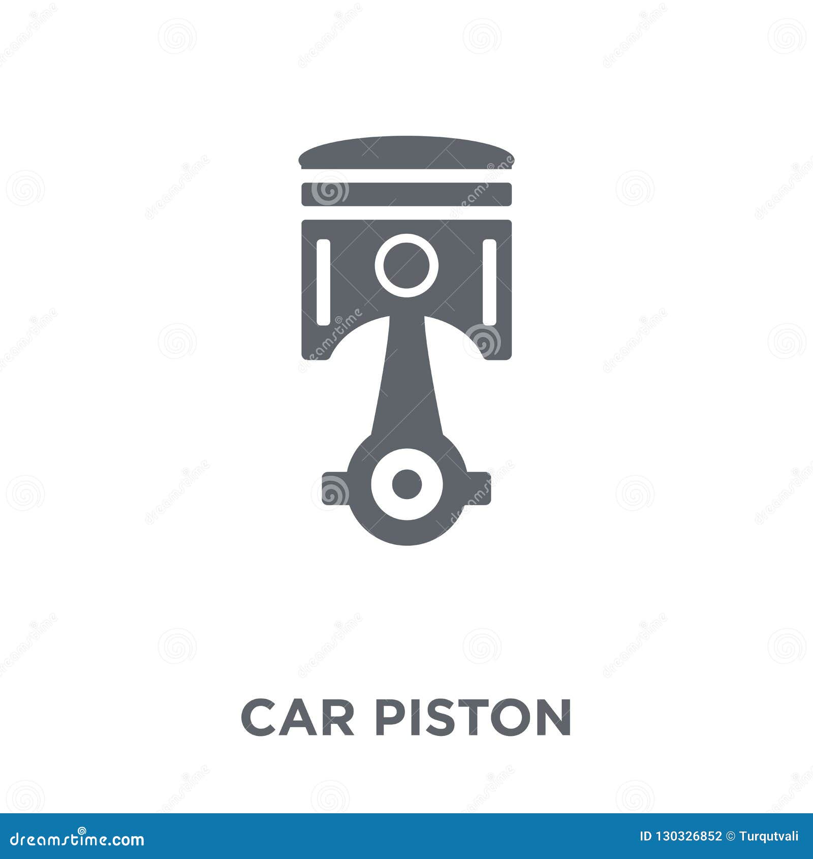 Piston Icon In Trendy Design Style. Piston Icon Isolated On White ...