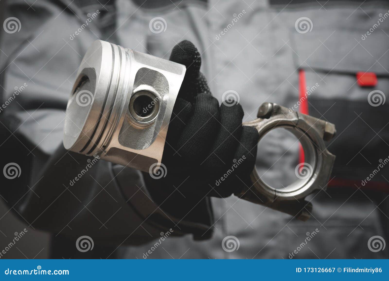 Car piston stock image. Image of holding, equipment - 173126667