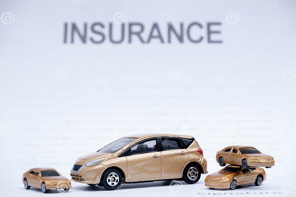 Car Placed on Insurance Documents. Car Insurance Concept Stock Photo ...