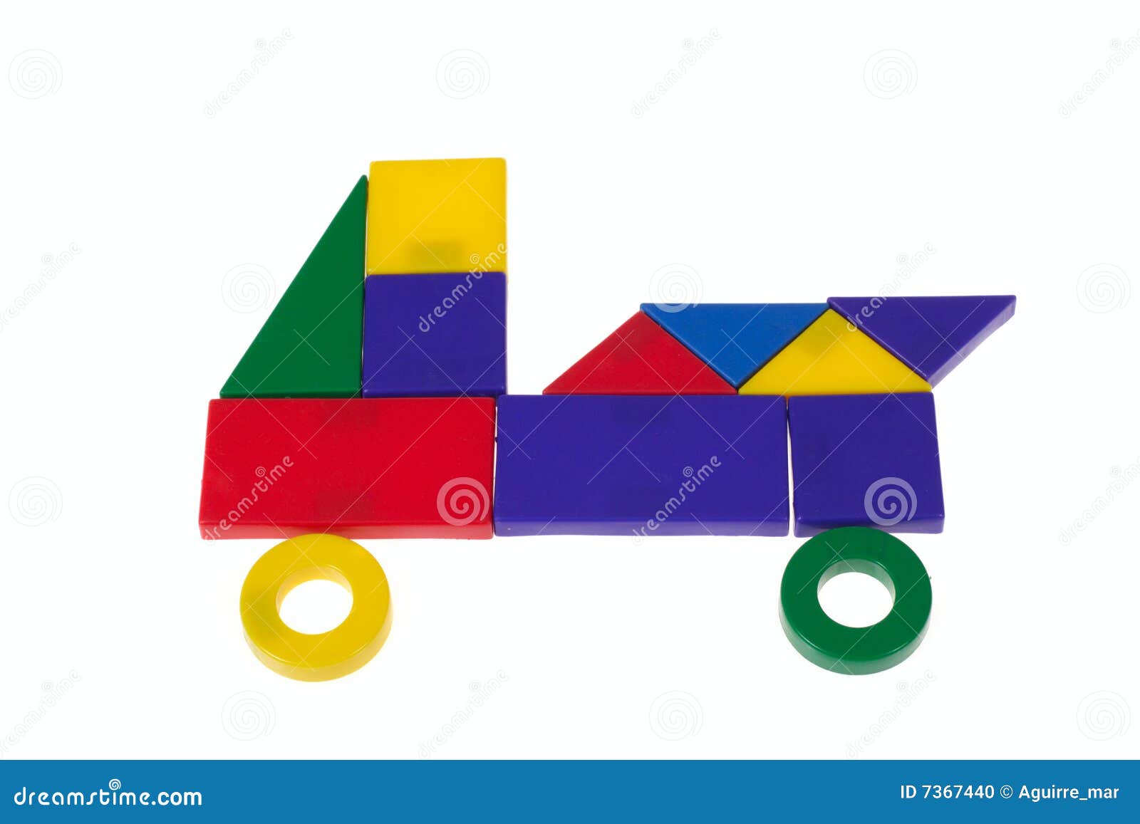 Car from plastic blocks stock photo. Image of object, automobile - 7367440