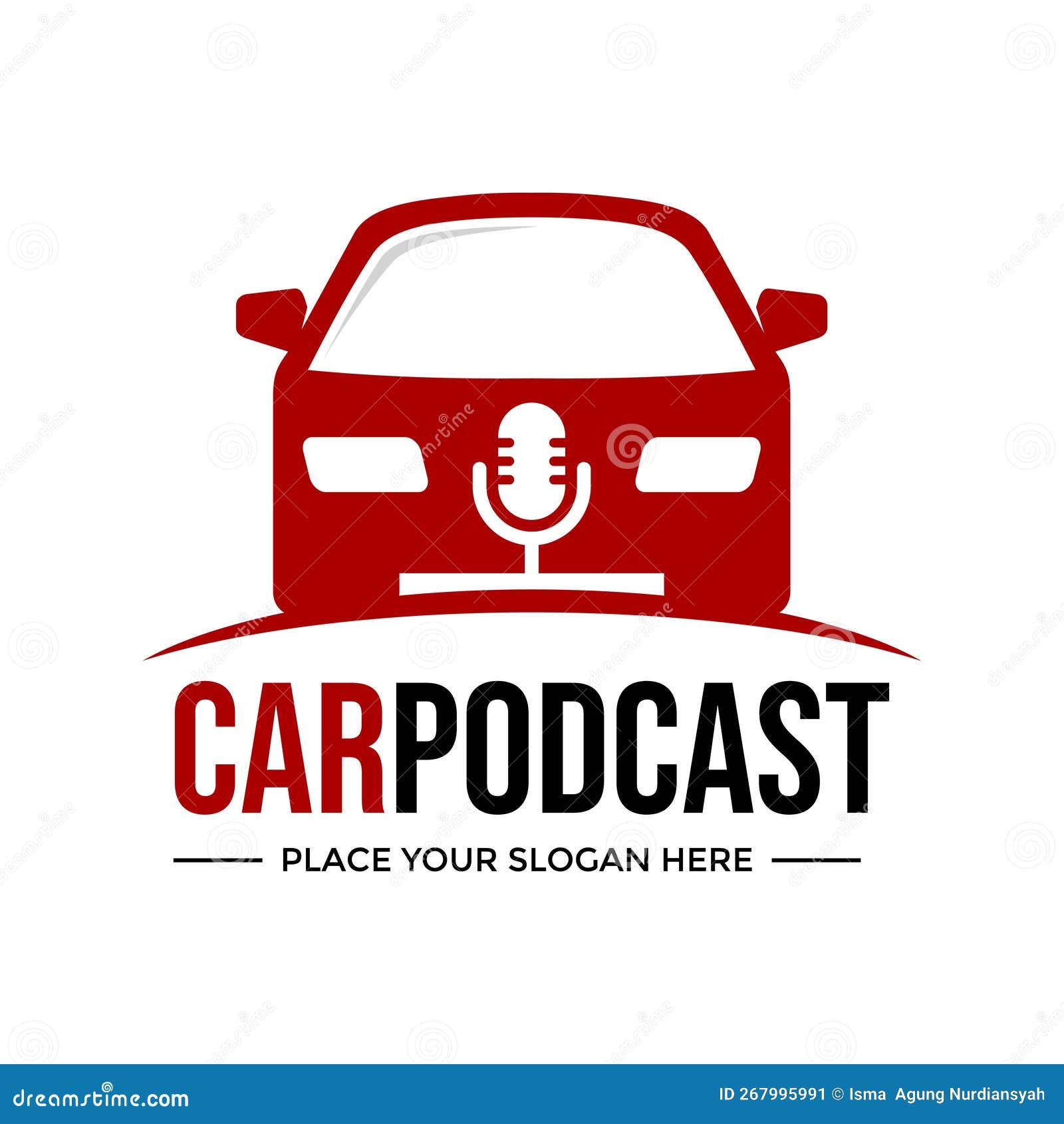 Car Podcast Vector Logo Template Stock Vector - Illustration of care ...
