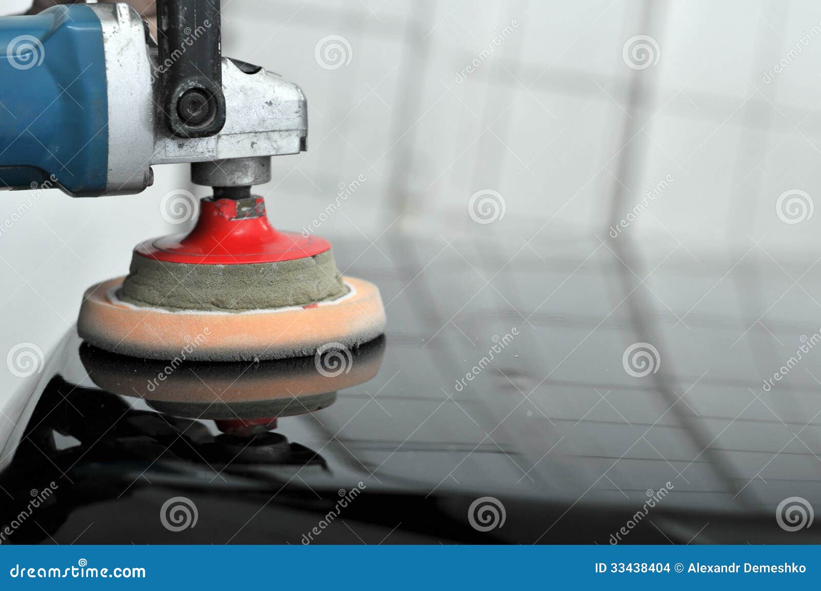 Car polishing machine. stock photo. Image of care, services - 33438404