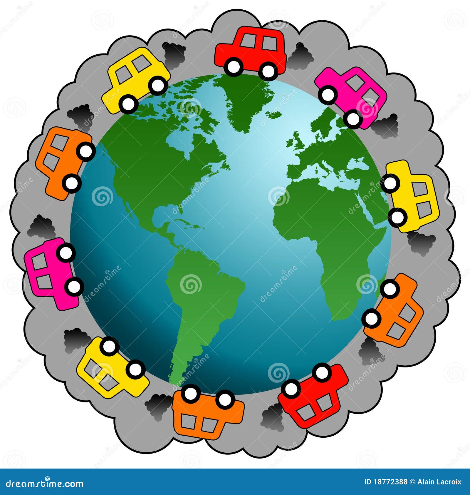 Car Pollution Clipart