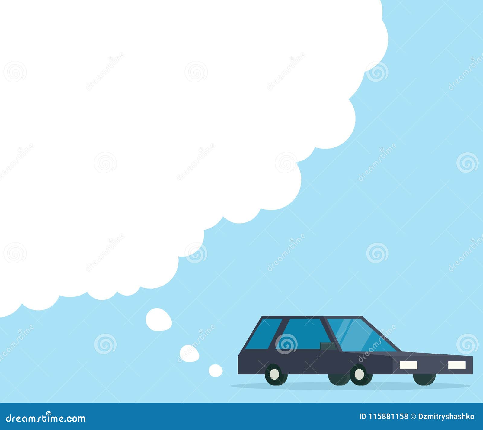 Car pollution design stock vector. Illustration of fumes - 115881158