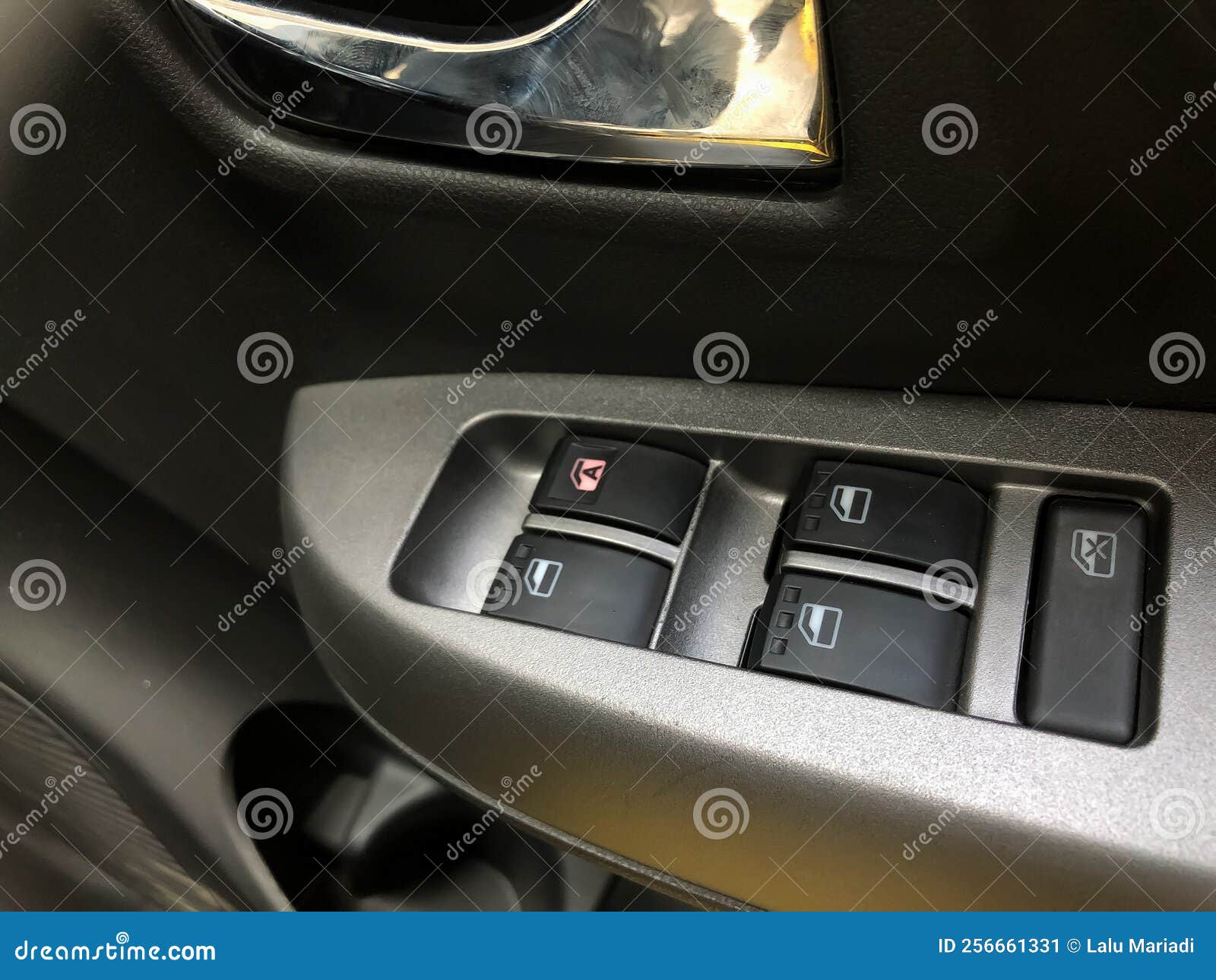 Car Power Window Control Buttons, Car Interior Editorial Photo - Image ...