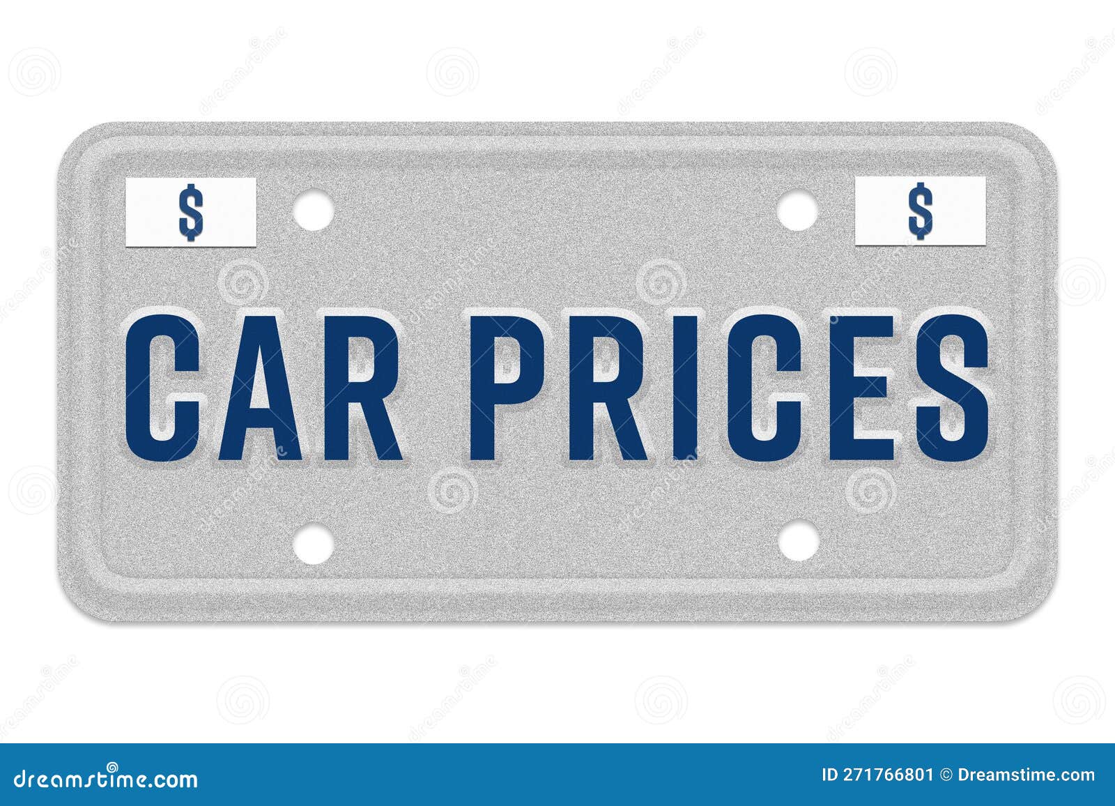 Car Prices Message on a License Plate Stock Image - Image of people ...