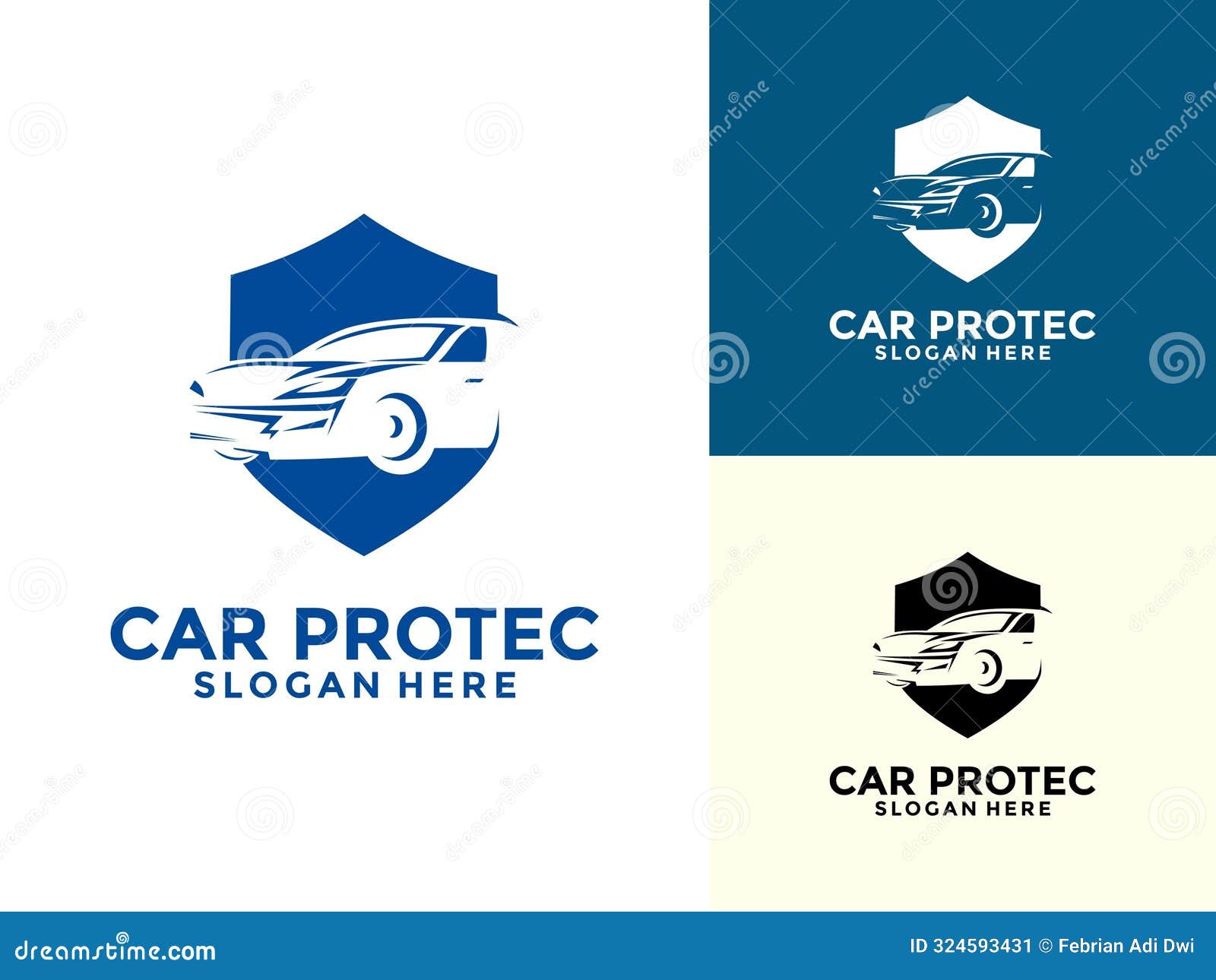 Car Protection Logo Vector Template, Simple Logo Design of a Car with ...